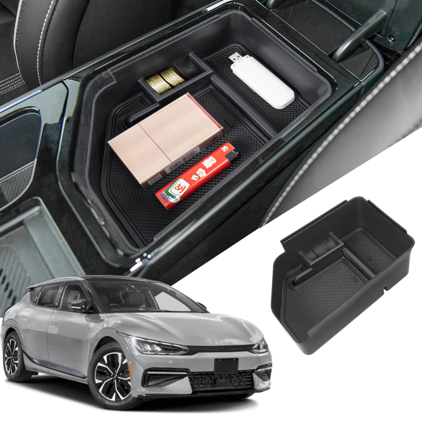 Amazon.com: Neepiar Center Console Organizer Tray Compatible with Kia ...