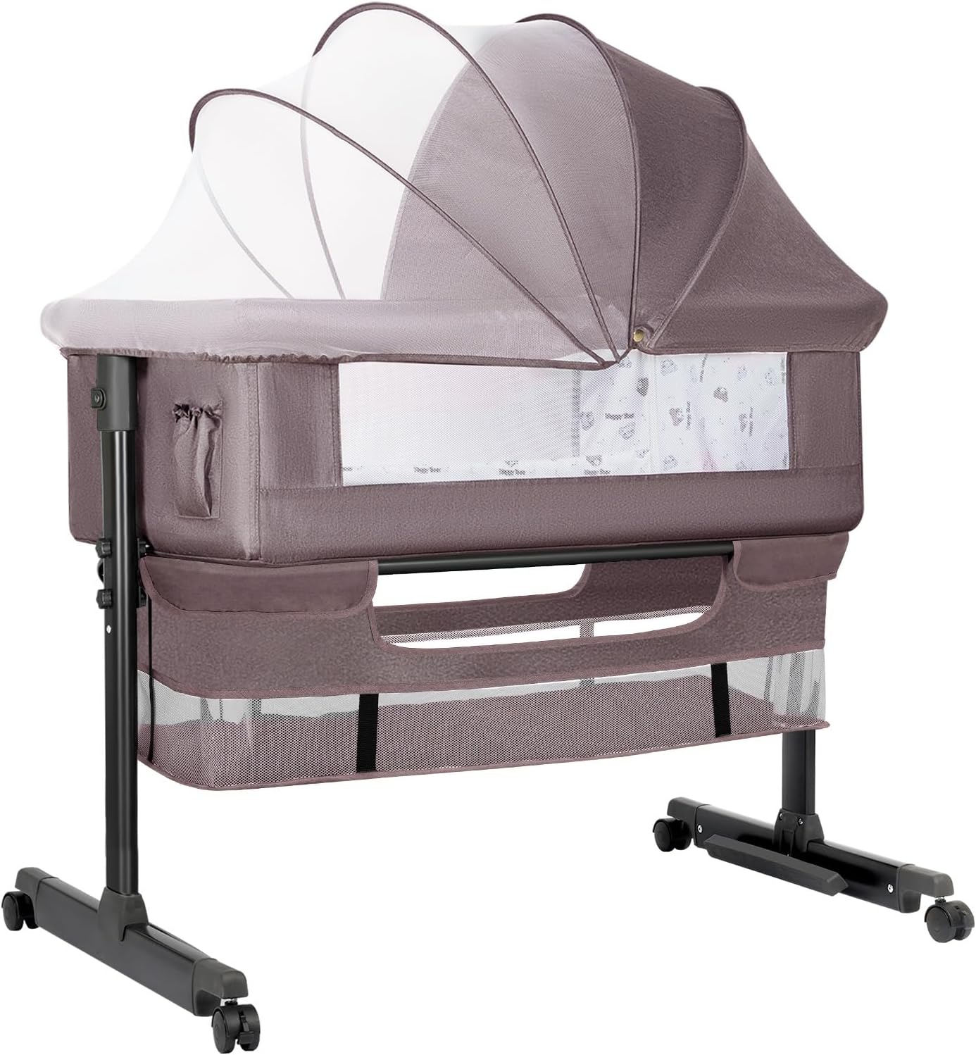 Amazon.com: YADAQE Baby Bassinet, Baby Basinet Bedside Sleeper, Easy to ...