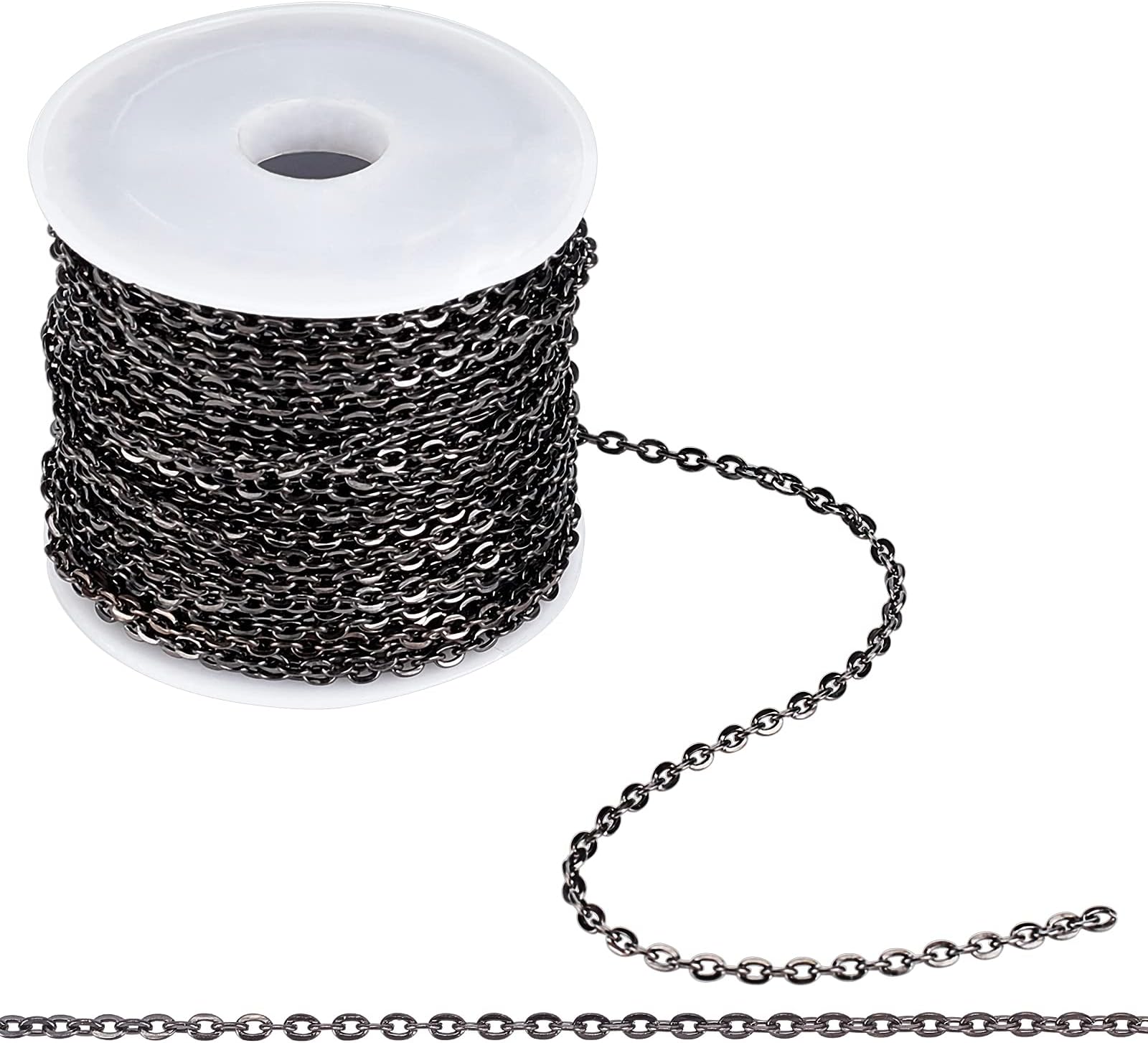 PH PandaHall 10m Iron Cross Chains Cable Chains for DIY Craft Bracelet ...