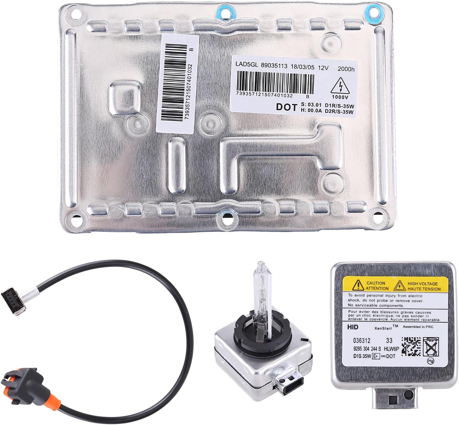 Amazon.com: Hiolpen HID Headlight Ballast W/Igniter & D1S Bulb for ...