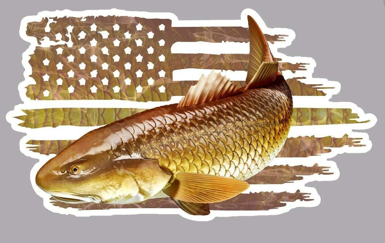 Redfish Tail Decal Leather Red Tail Hat – FloGrown