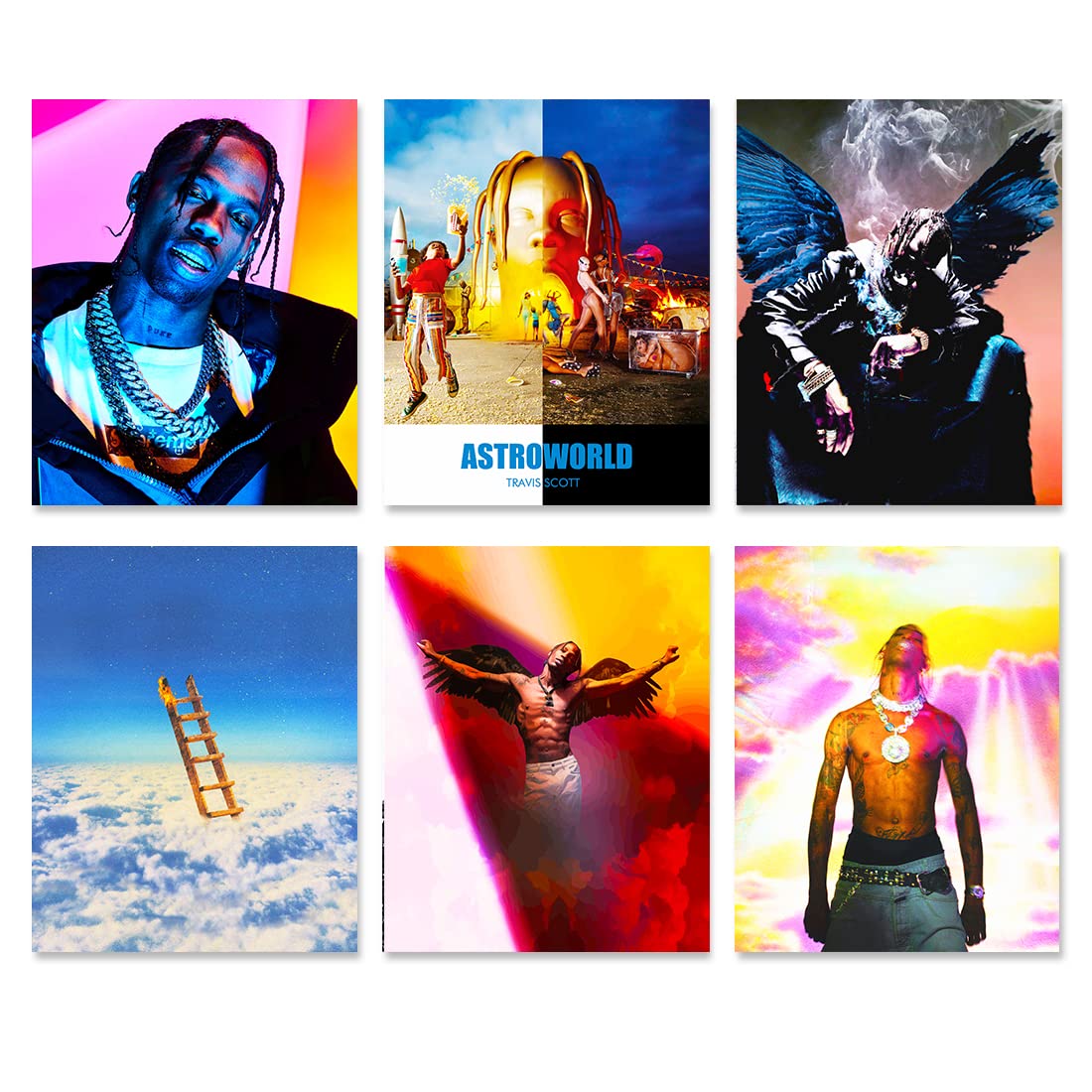 Album Cover Poster Set Of 6 Panels Unframed Album Poster | Desertcart INDIA