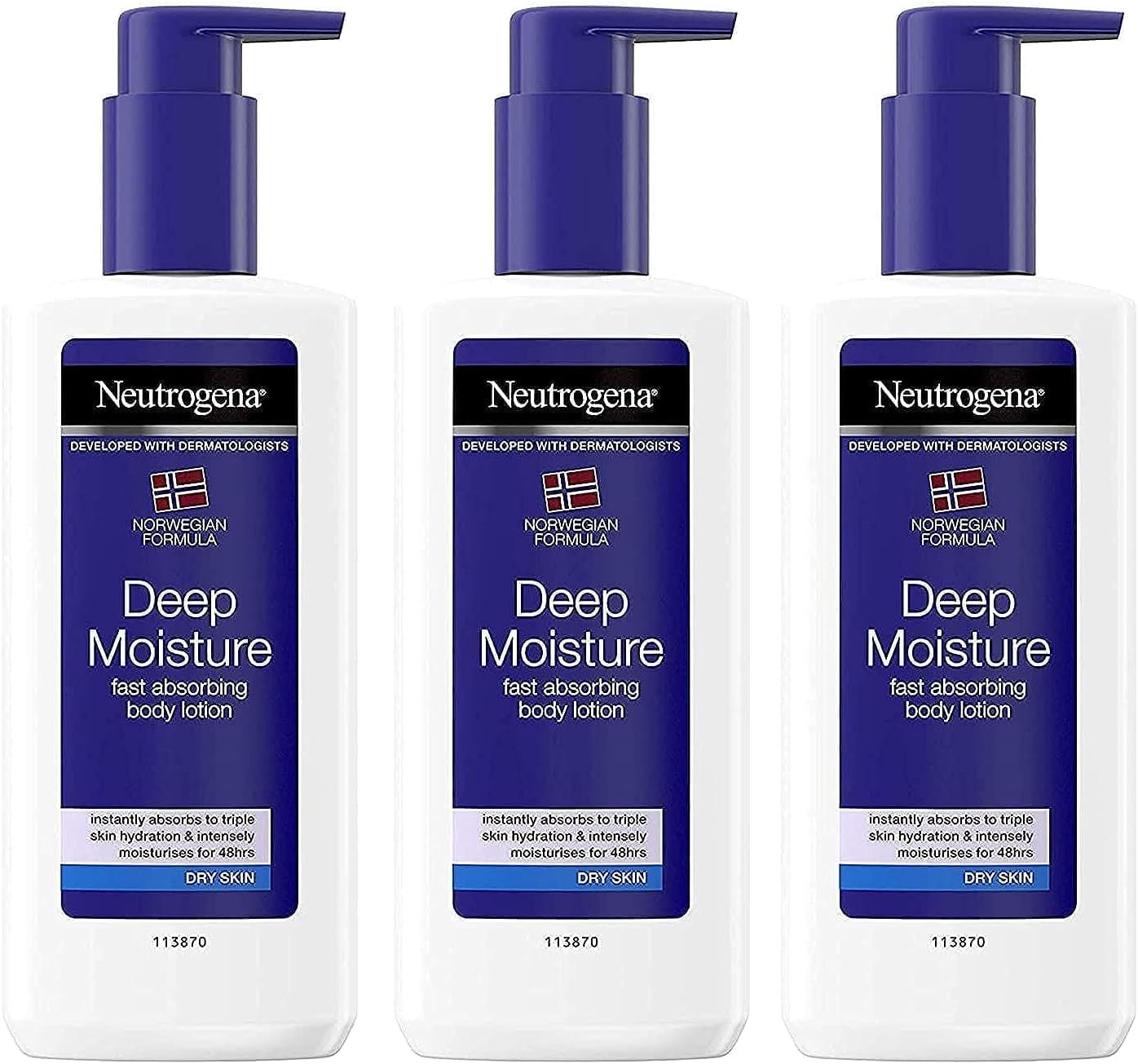 Amazon.com : Neutrogena Deep Moisture Body Lotion for Dry Skin ...