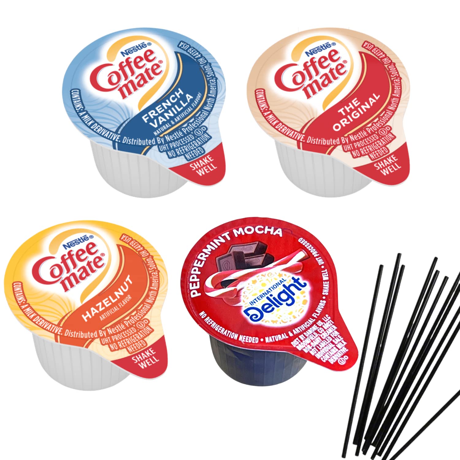 Amazon.com: Coffee Creamer Singles Variety Pack Bundle (108 ct ...