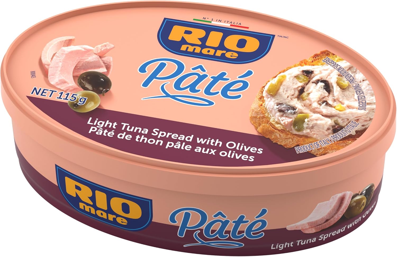 Rio Mare Tuna Spread with Black Olives - Mediterranean Flavor