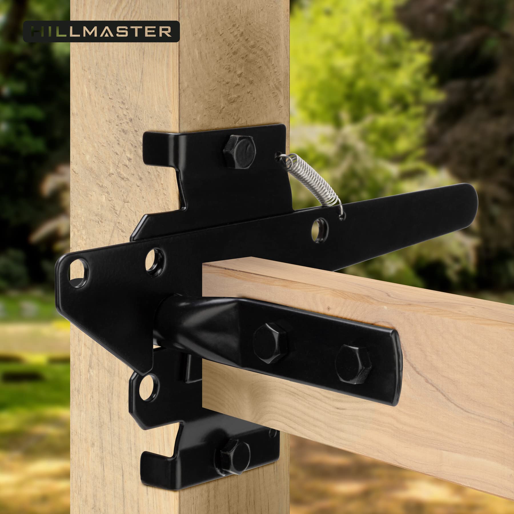 Snapklik.com : Heavy Duty Self-Locking Gate Latch For Wooden Fence ...