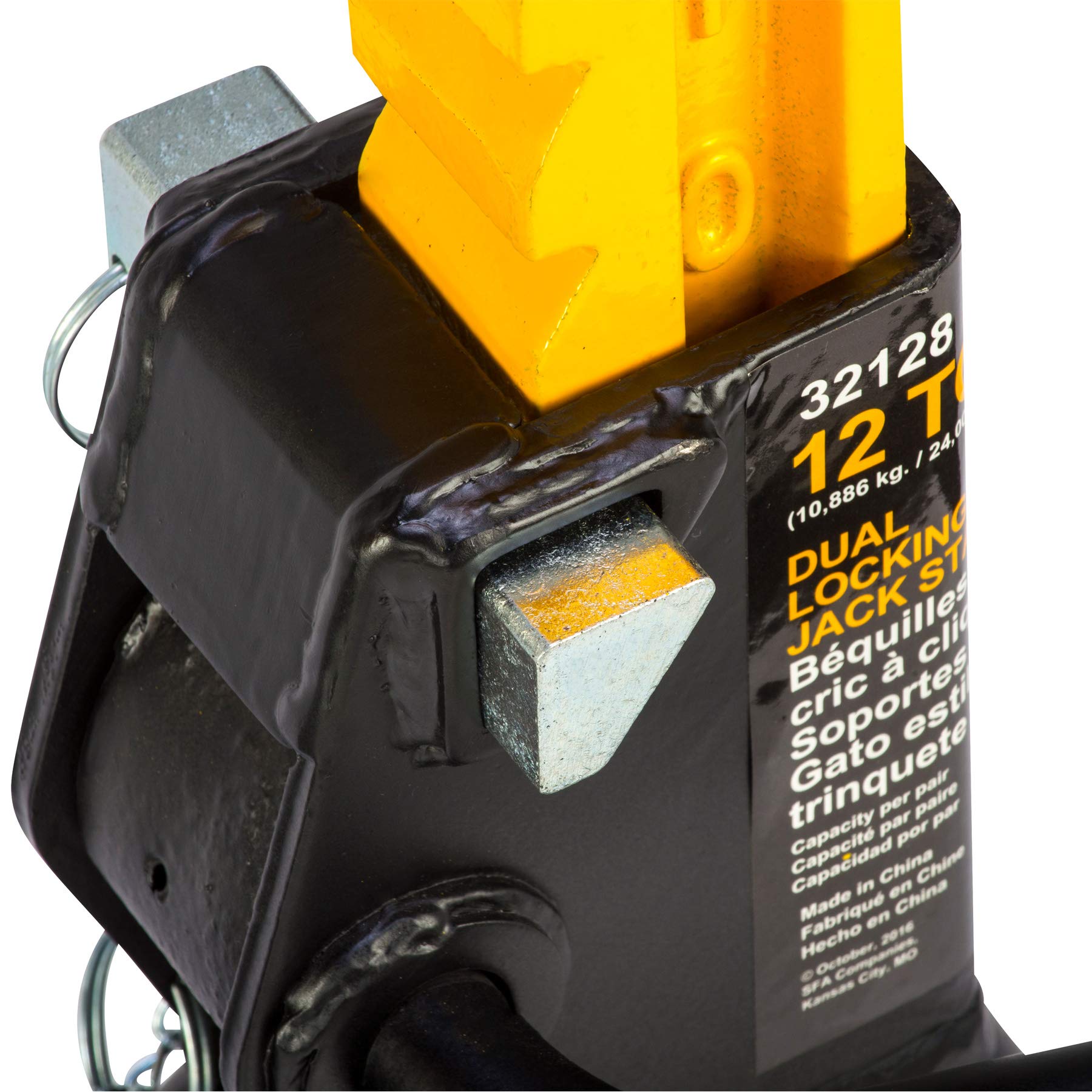 Omega Lift 32128 Heavy Duty 12 Ton Jack Stands Pair - Double Locking ...