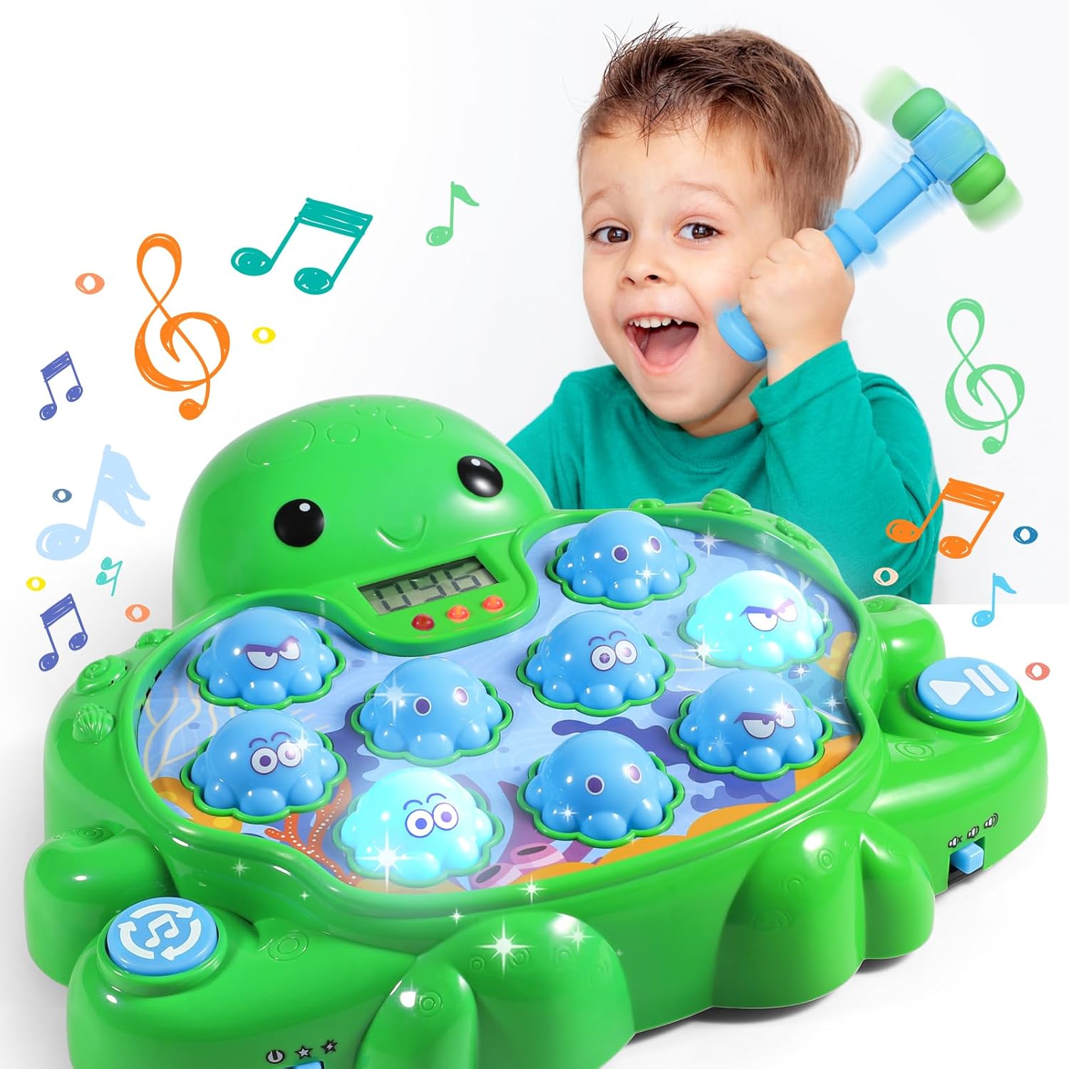 Amazon.com: Doloowee Whack A Mole Game for Toddlers,Pounding Toy for ...