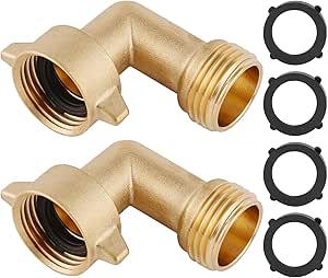 Amazon.com: 90-Degree Hose Elbow For RVs — Solid Brass Construction ...
