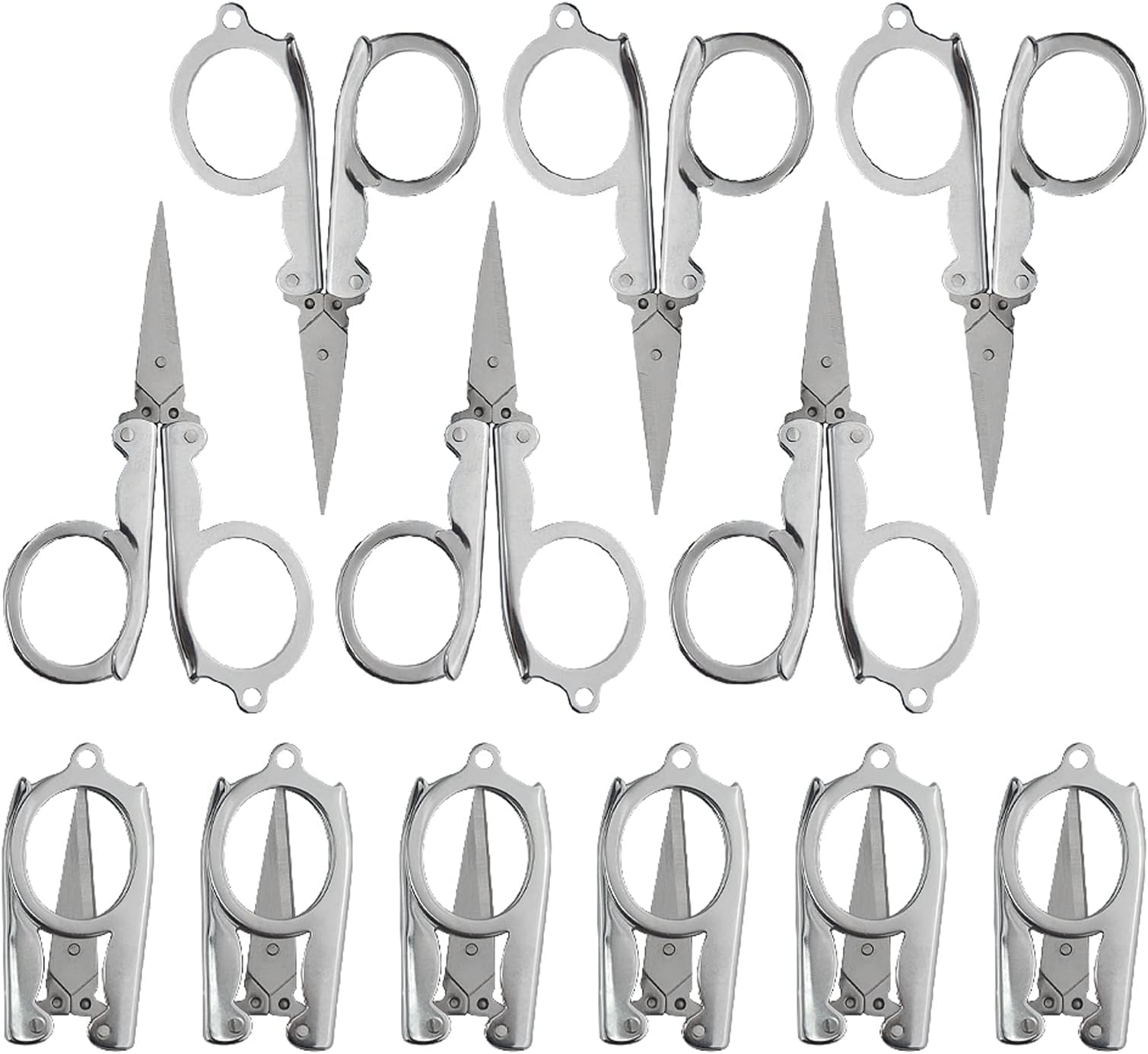 Amazon.com: 25 Pcs Mini Folding Scissors Small Foldable Travel ...