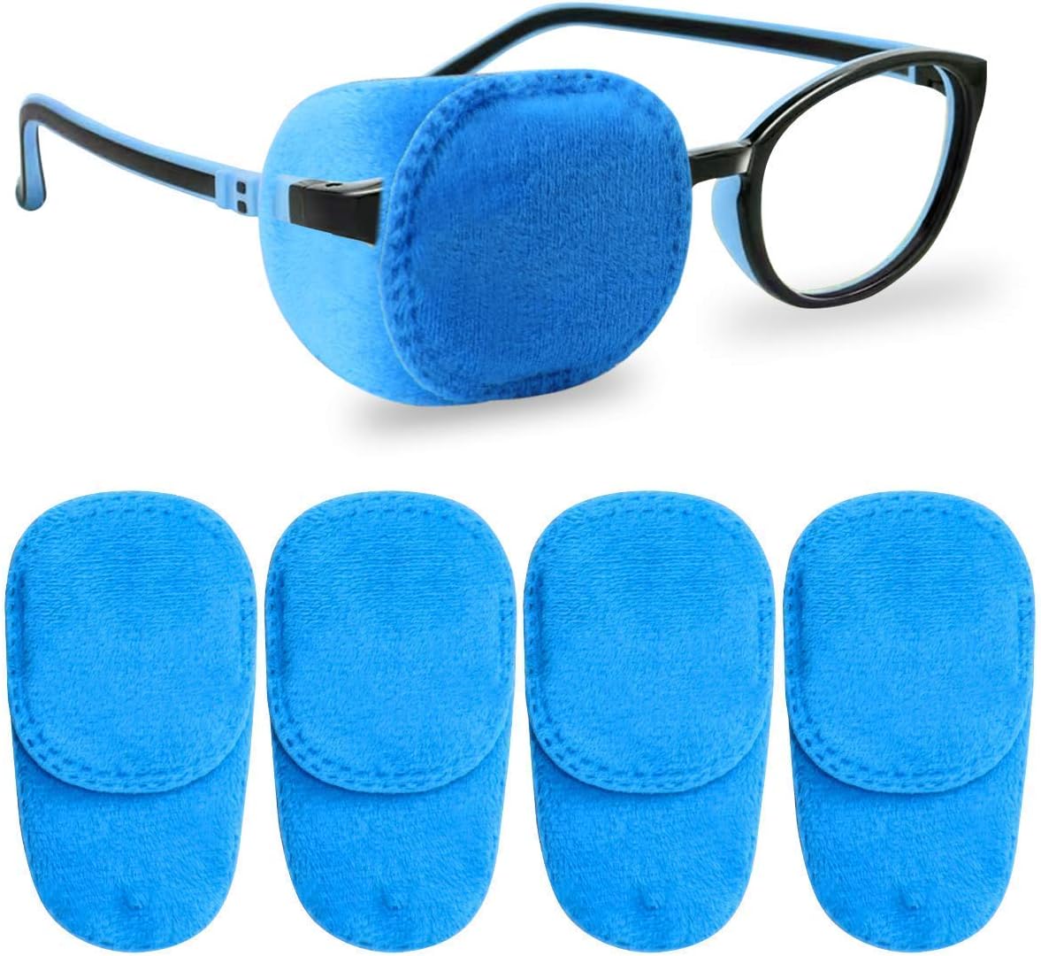 Amazon.com: VEEJION Eye Patches for Adults Kids 12 Piece Patch Glasses ...