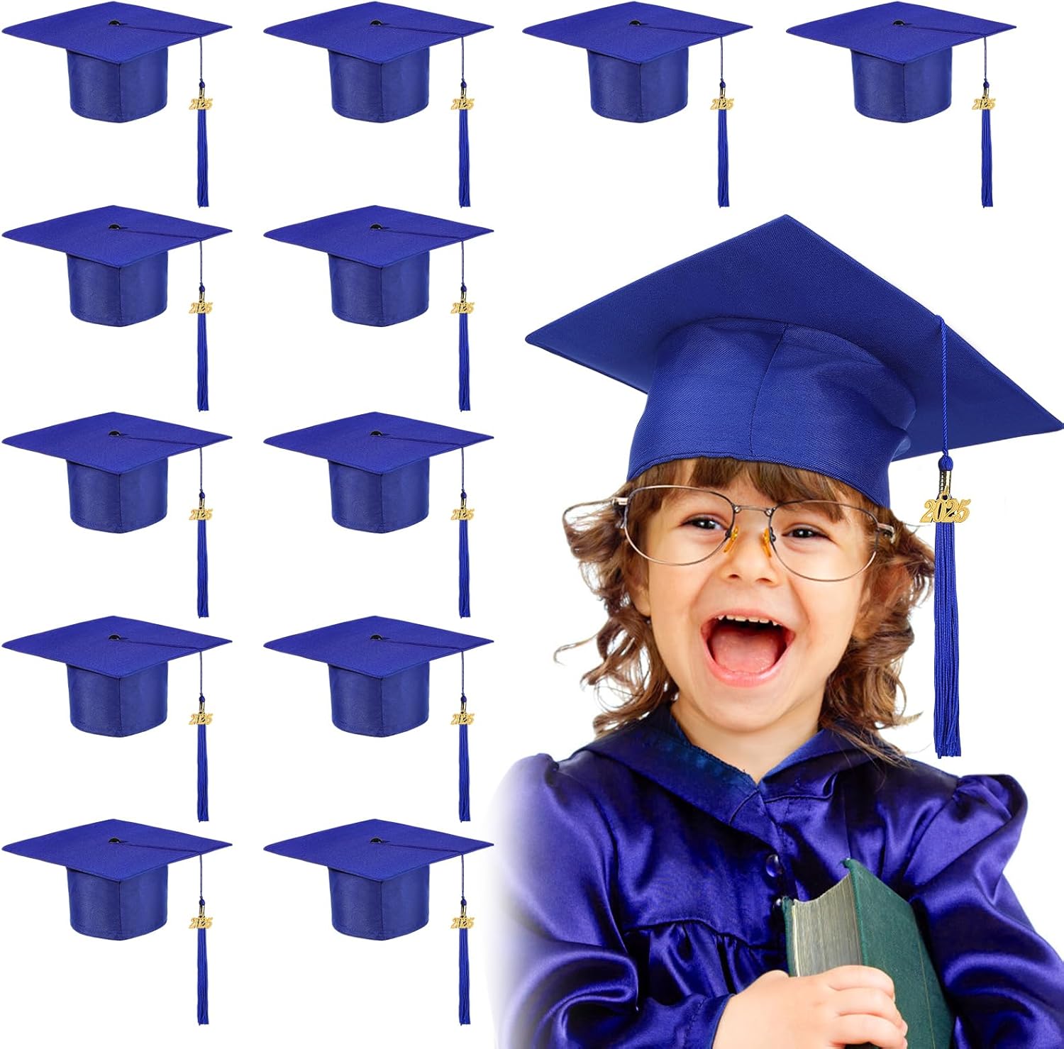 Amazon.com: 12 Pcs 2025 Preschool Kindergarten Graduation Caps ...