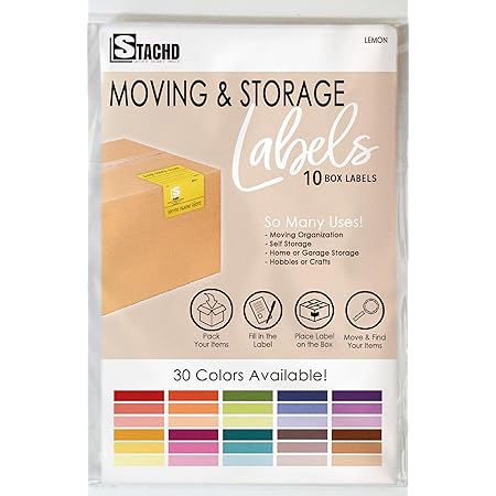 Amazon.com : Pack of 10 Moving Box Labels | Moving Stickers | Packing ...