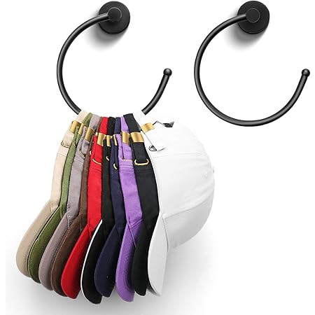 Amazon.com: Volnamal Hat Organizer Baseball Caps, 2 Pack Wall Hat Racks ...