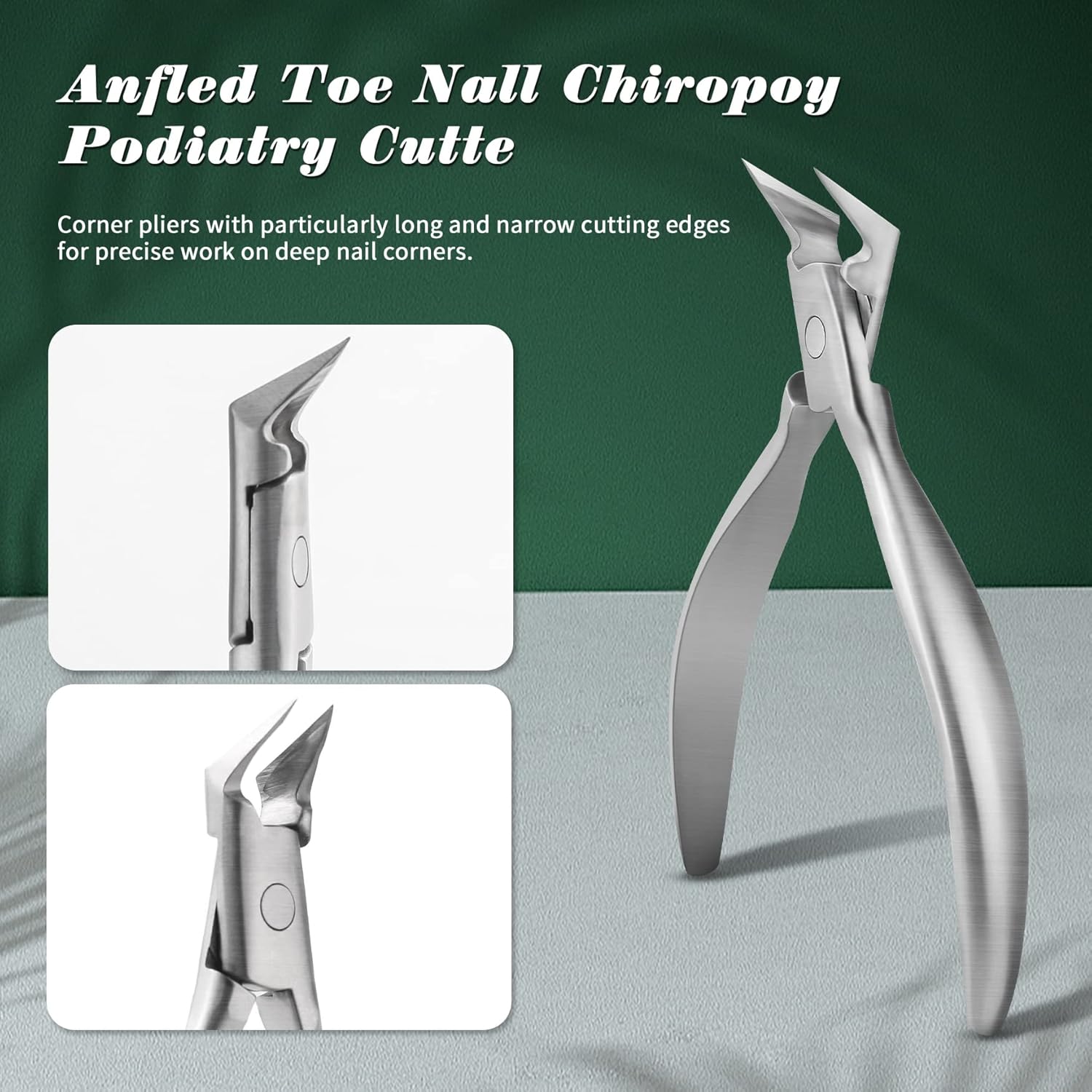 FVION Toenail Clipper Straight Blade, Professional Toe Nail Clipper for ...