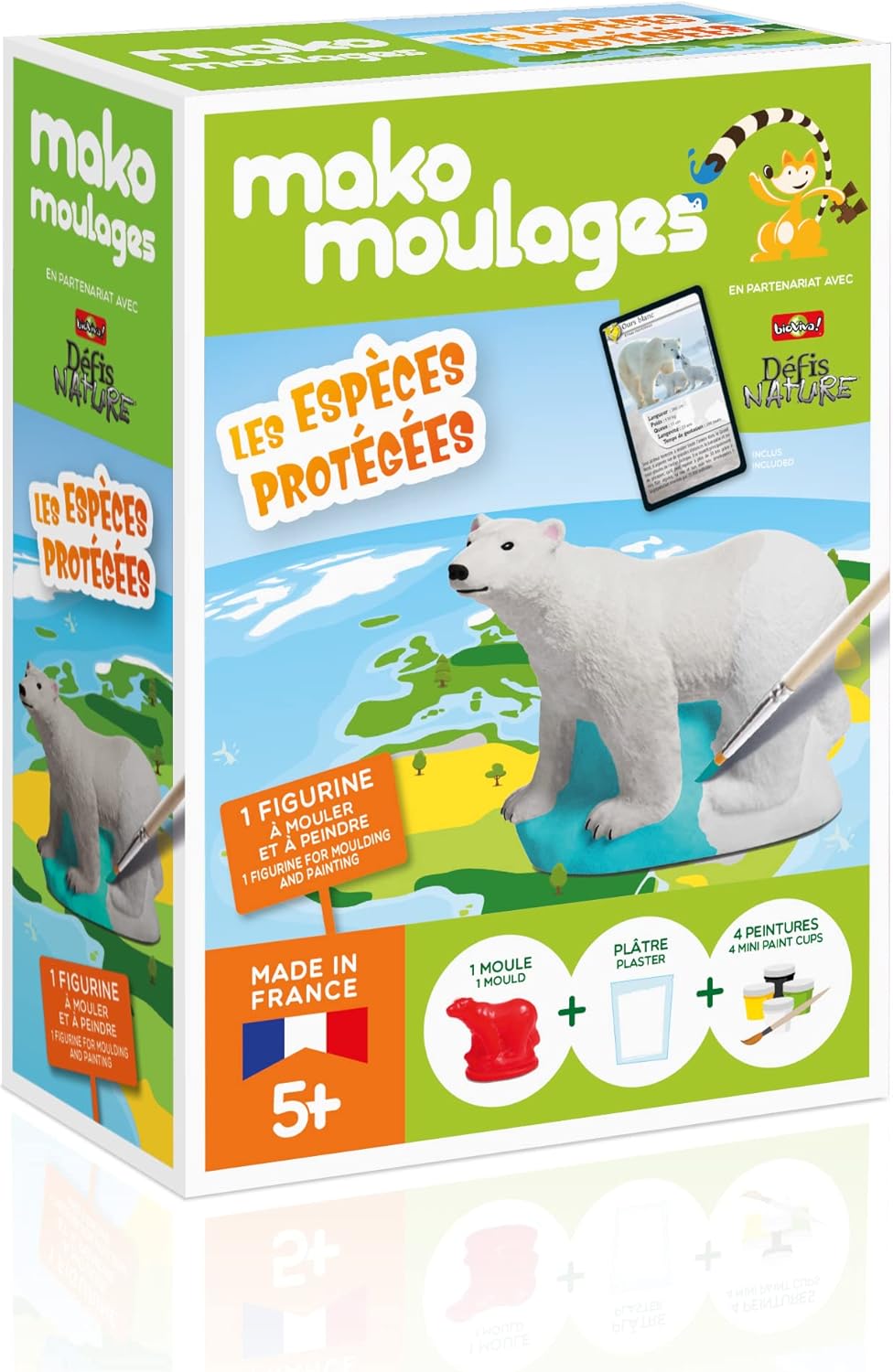 mako moulages Espèce protégée Ours polaire avec Bioviva Défis Nature ...