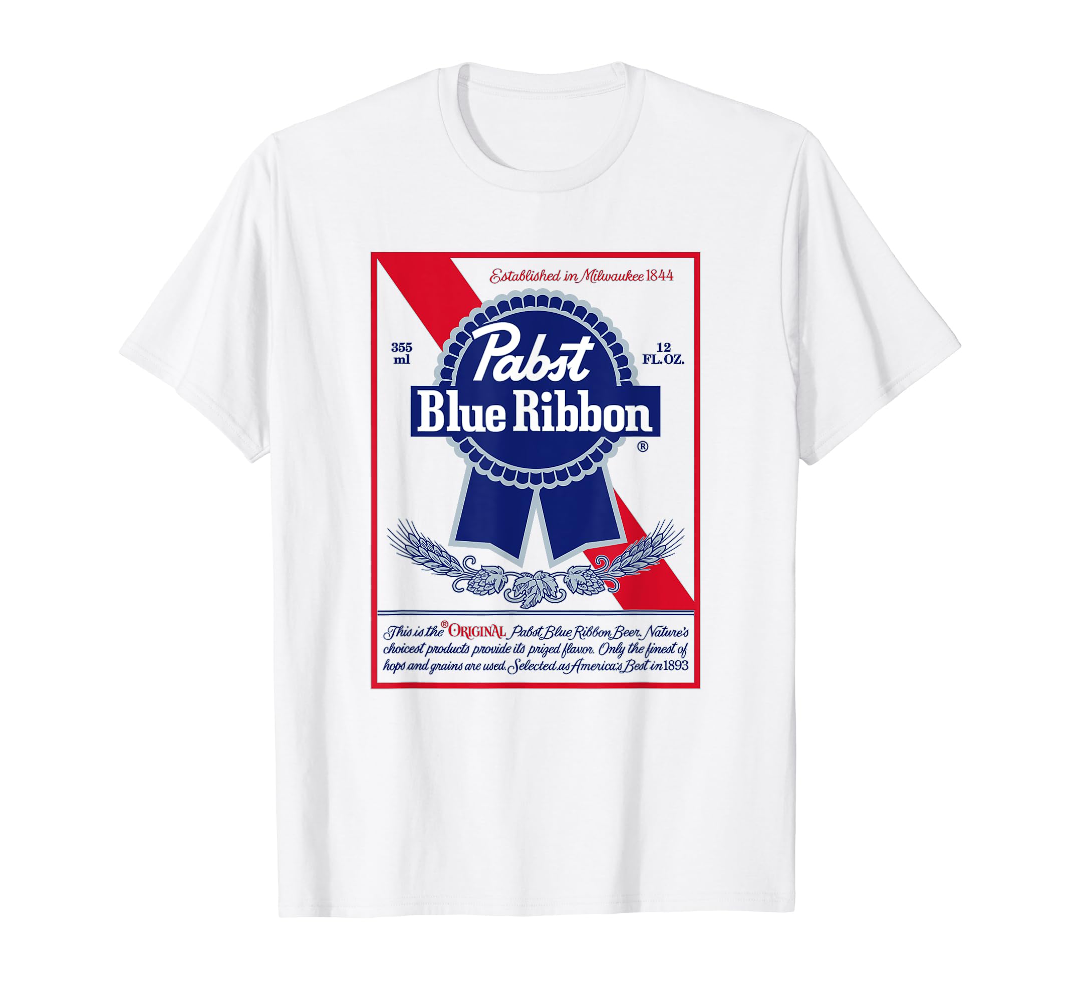 Amazon.com: Pabst Blue Ribbon Classic T-Shirt : Clothing, Shoes & Jewelry