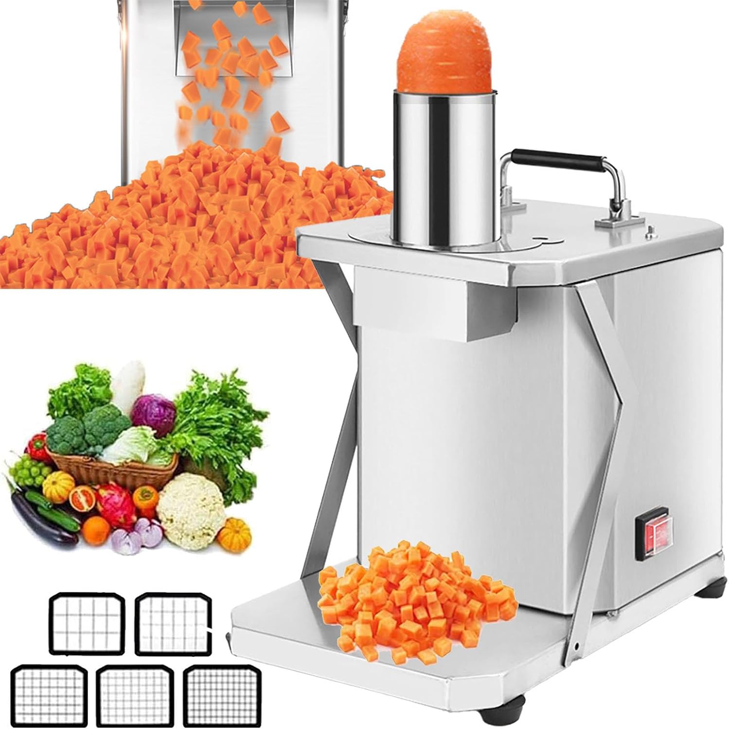 Amazon.com: Electric Vegetable Chopper, 200W Commercial Vegetable ...