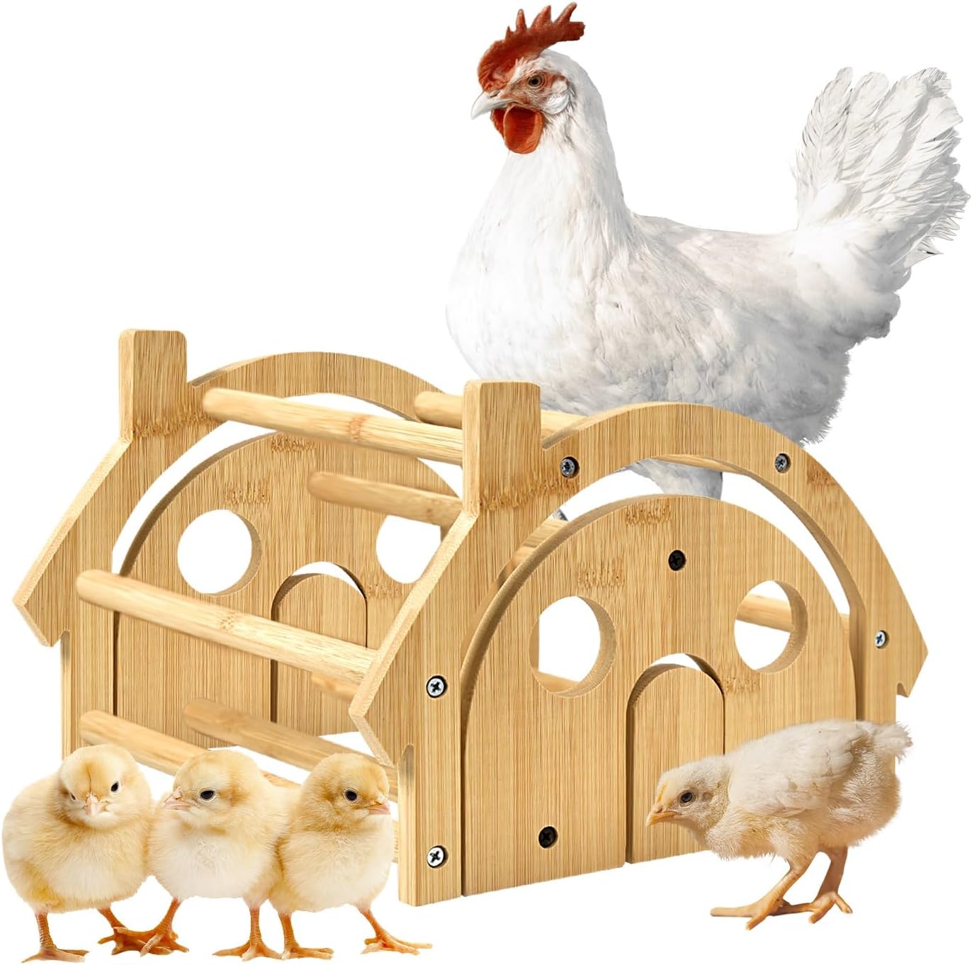 Amazon.com : Chicken Perch Set Bamboo Chick Roosting Ladders Chicks ...