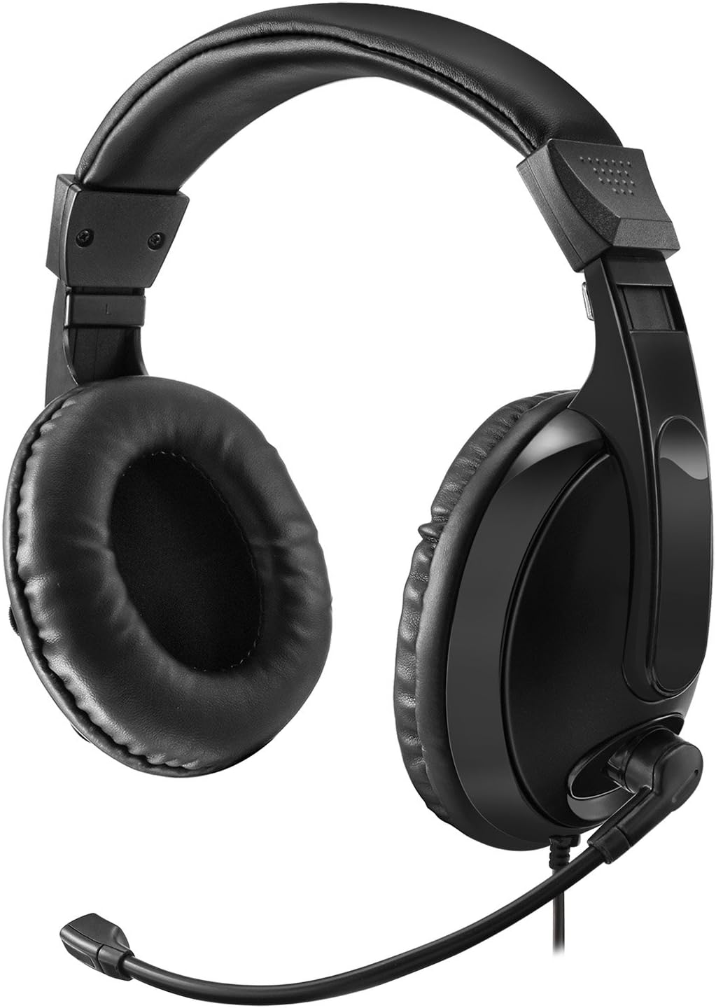 Amazon.com: Adesso Xtream H5 - Multimedia Headset Microphone, Black ...