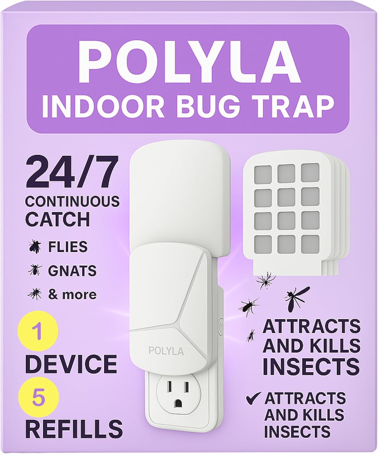 Amazon.com : Flying Insect Trap, Mosquito Trap, Fruit Fly Killer, Gnat ...