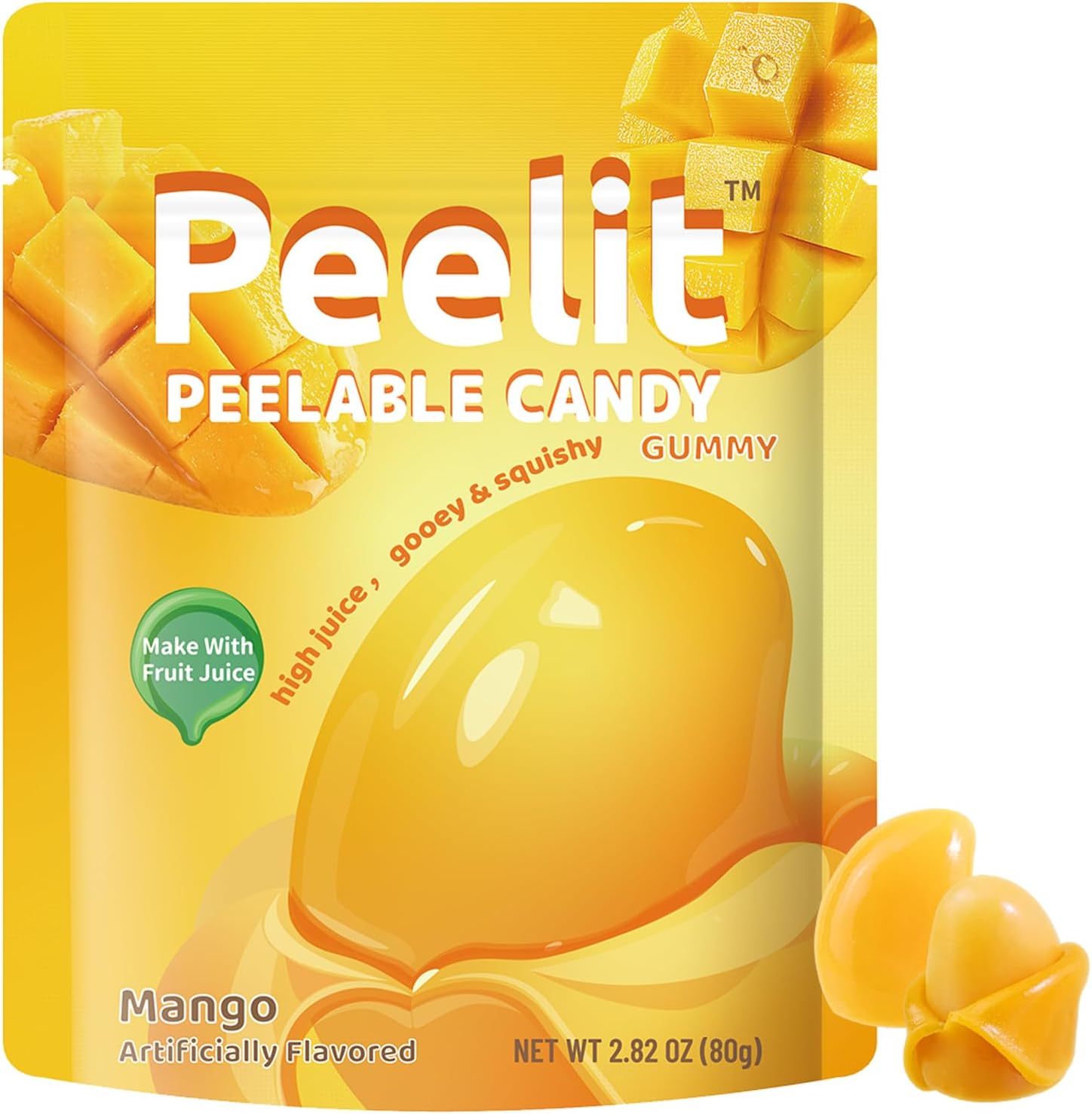 Amazon.com : Amos 4D Fruit Gummy Strawberry Burst, Fruity Snacks Jelly ...