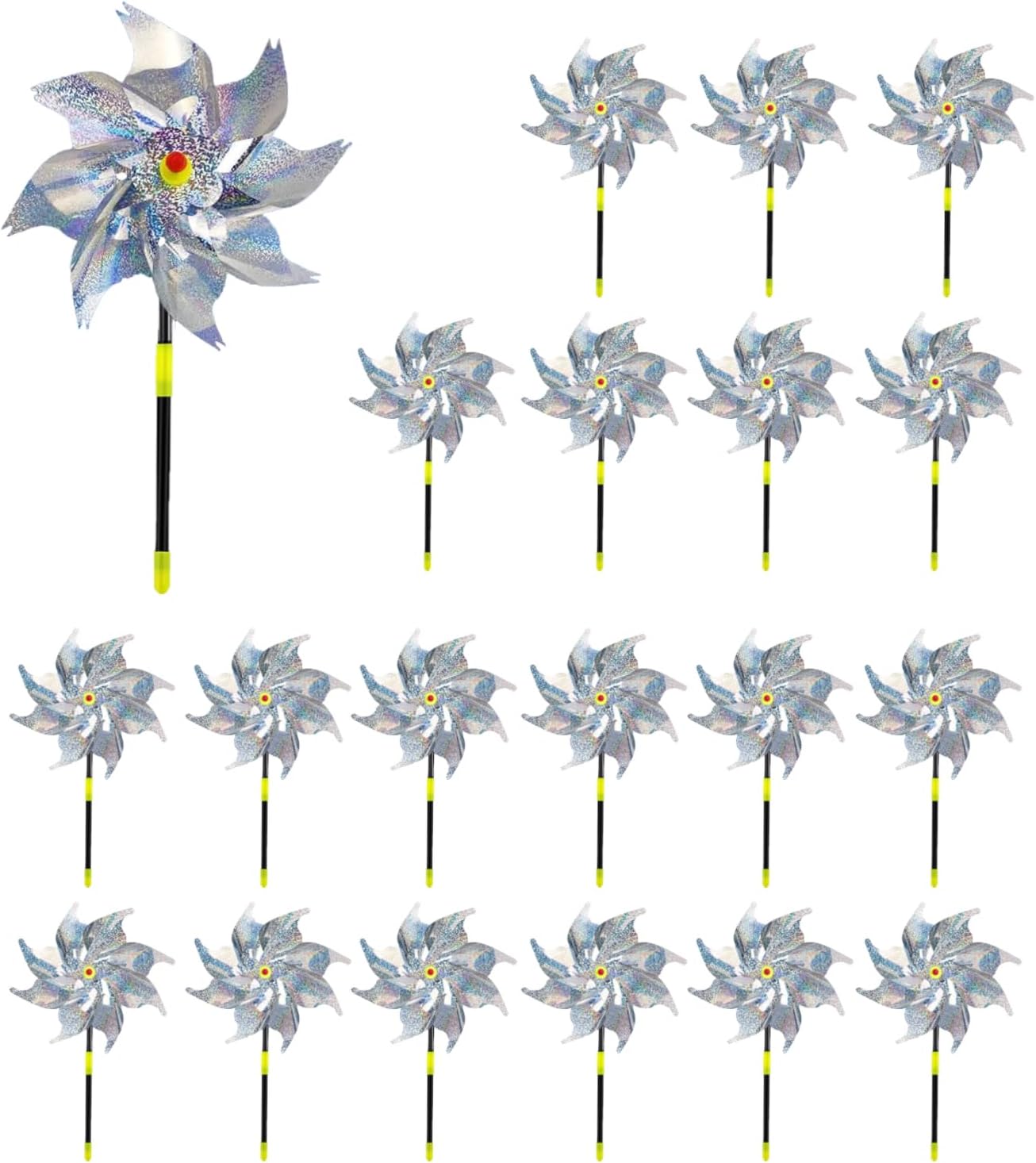 Amazon.com: Reflective Pinwheels with Stakes, Extra Sparkly Pinwheel ...