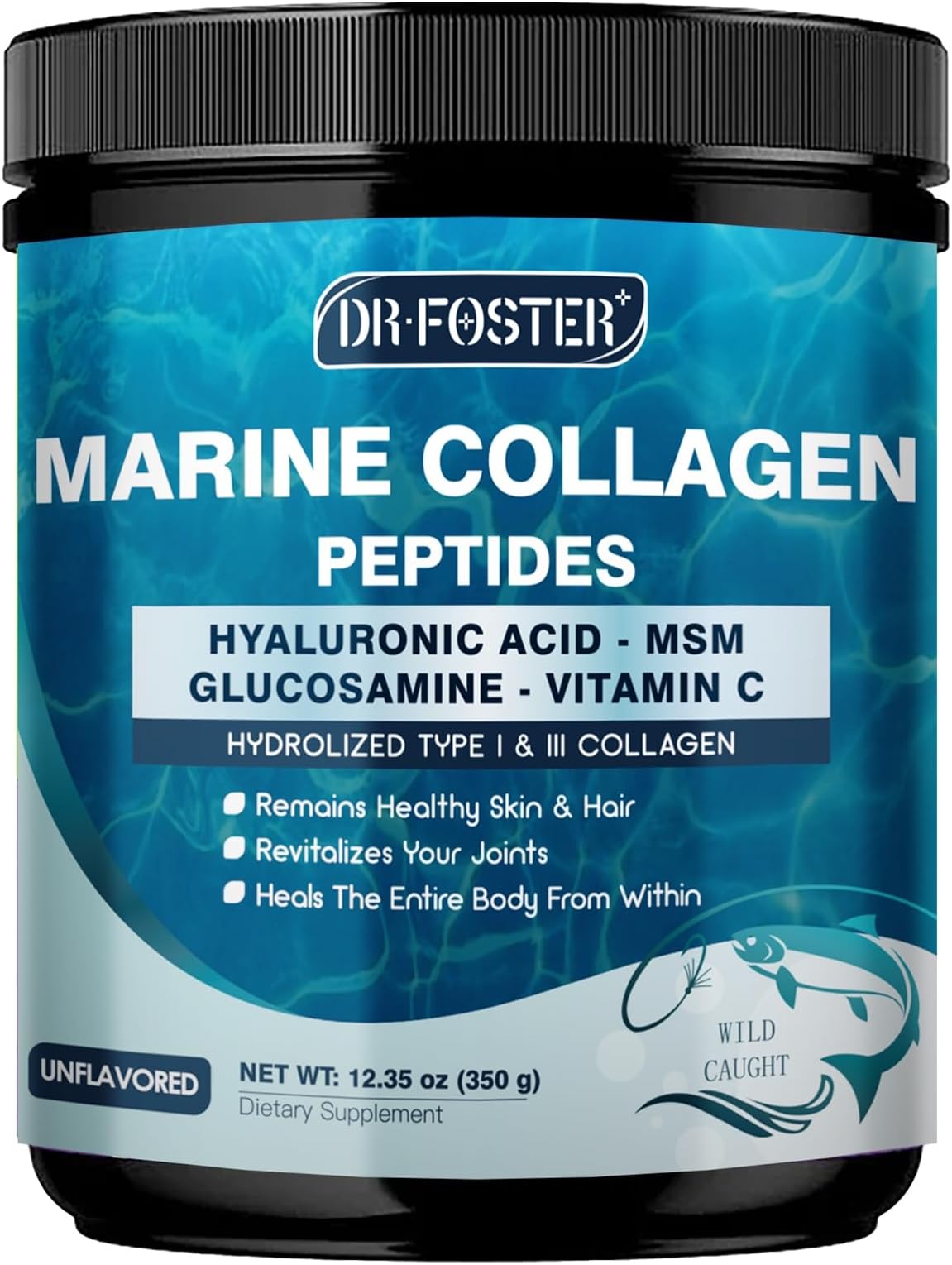 Amazon.com: AMANDEAN Marine Collagen Peptides Powder. 500g Wild-Caught ...