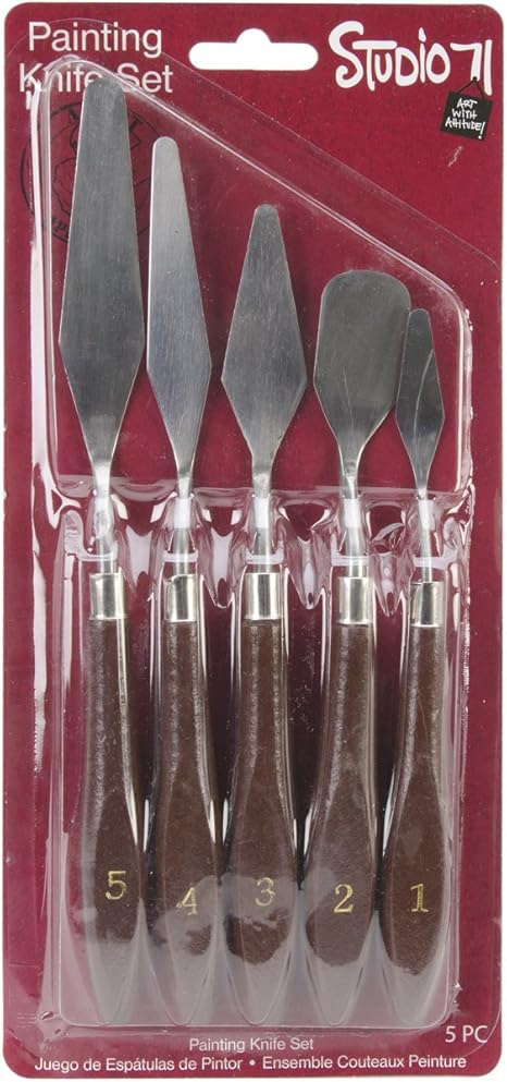 Amazon.com: Studio 71 5-Piece Painting Knife Set – Versatile Stainless ...