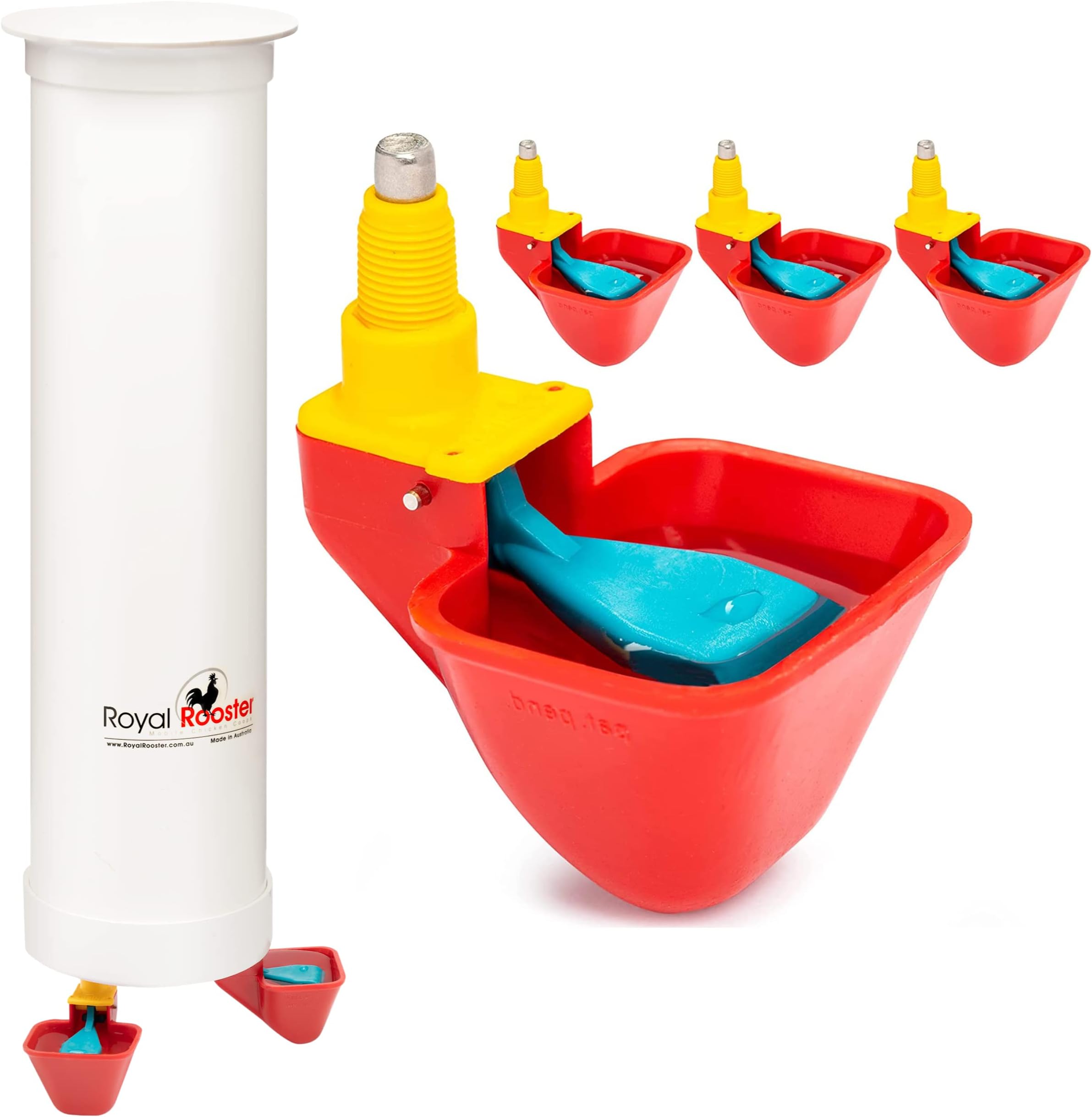 Amazon.com : Royal Rooster 1 Gallon Automatic Twin Chicken Waterer with ...