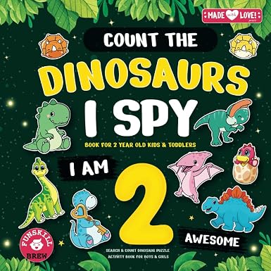 Amazon.com: Count the Dinosaurs: I spy book for 2 year old kids and ...