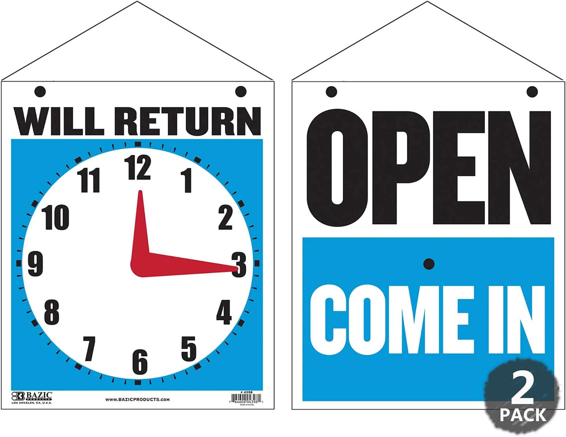 Amazon.com: Will Return In 5 Minutes 9" x 6" Metal Sign : Industrial ...