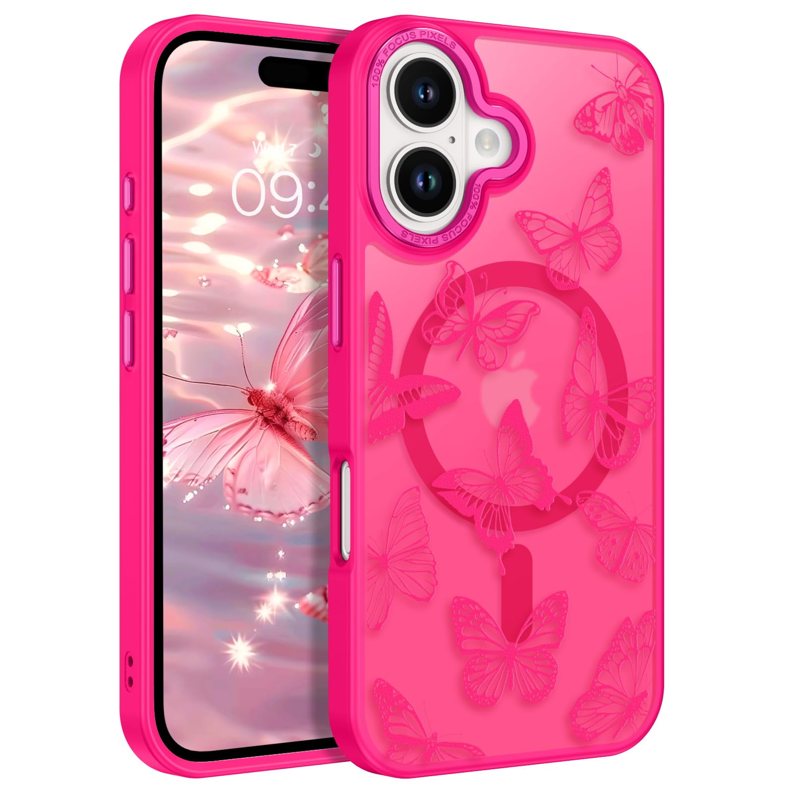 Amazon.com: BENTOBEN for iPhone 16 Plus Case,Cute Butterfly Pattern ...