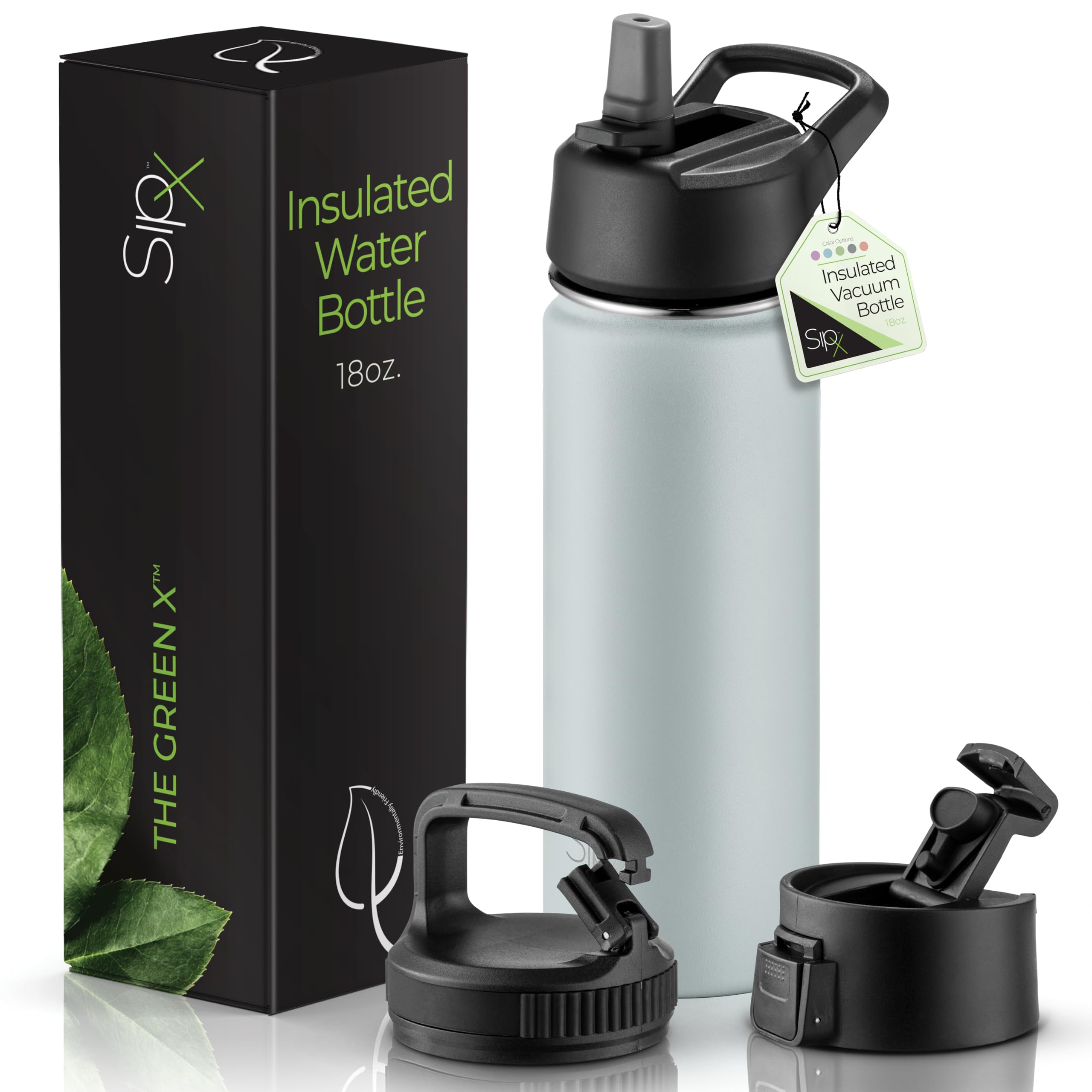 Amazon.com: SipX™ Triple-Insulated Stainless Steel Water Bottle 18oz ...