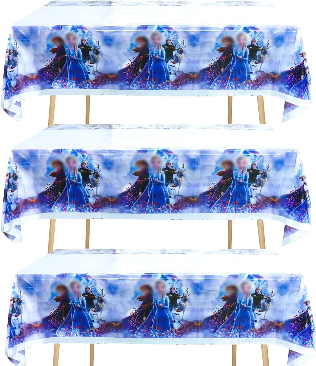 Amazon.com: 3 Pcs Winter Ice Princess Party Tablecloth Winter Ice ...
