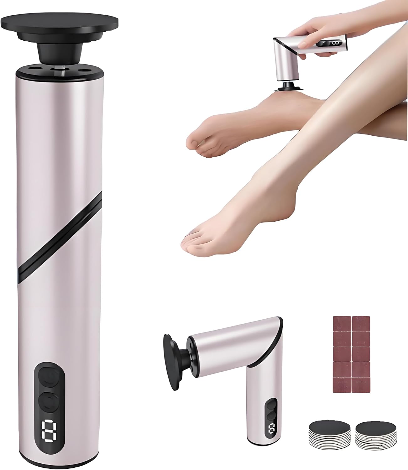 Amazon.com : Foldable Electric Foot Callus Remover, Foot Files, 9-Speed ...
