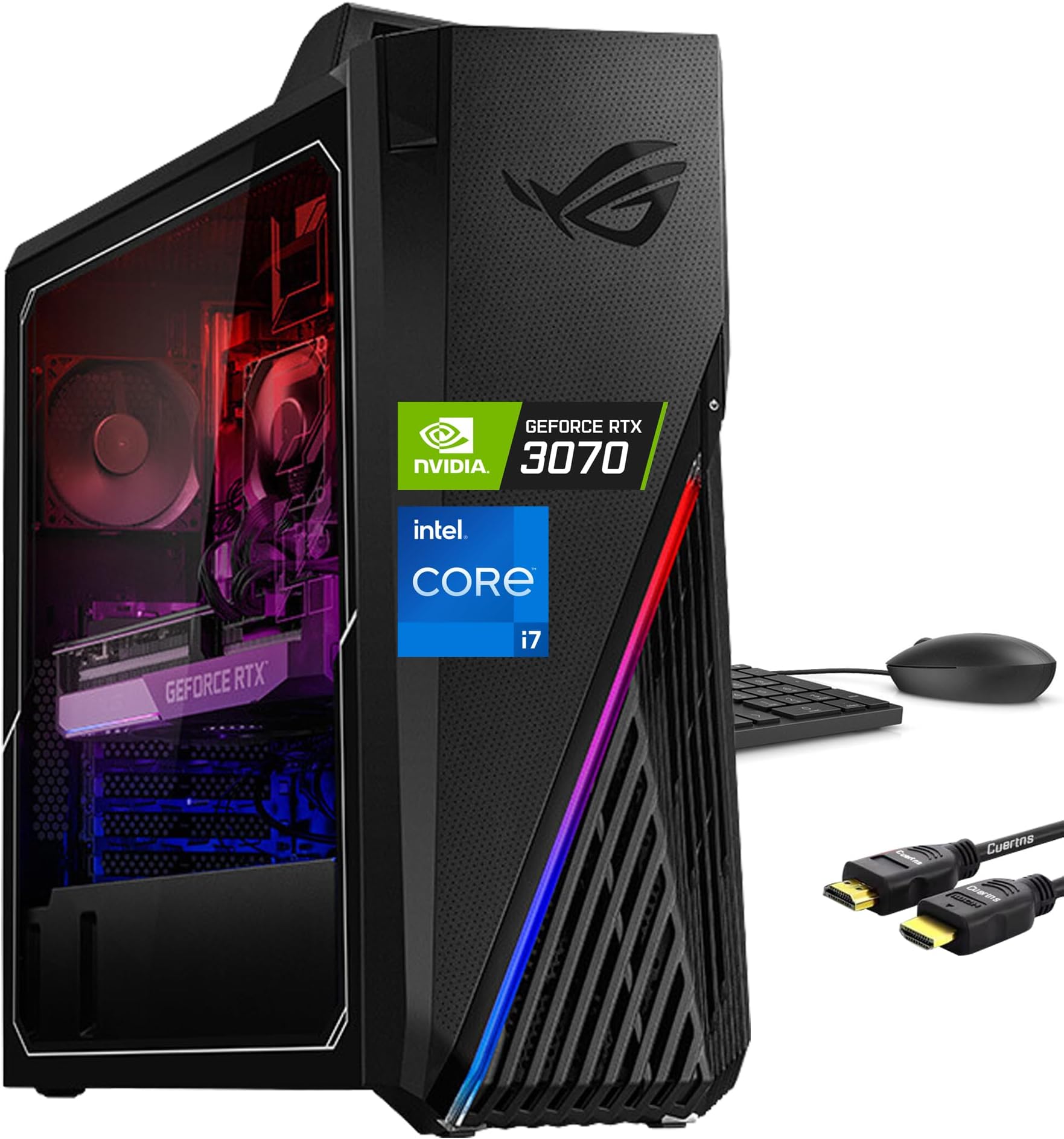Amazon.com: Asus ROG Strix Gaming Desktop, Core i7-12700(12 Cores, up ...