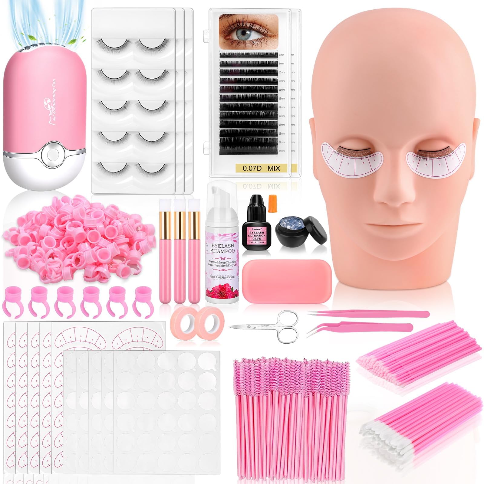 Amazon.com: Lash Kit for Eyelash Extensions, 327 PCS Lash Extension ...