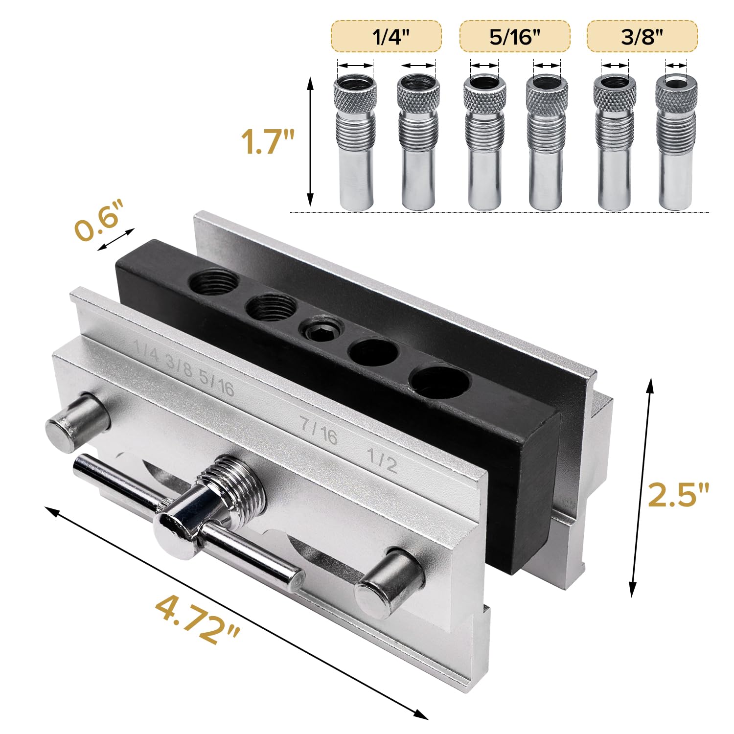 Snapklik.com : Donext Self Centering Dowel Jig Kit, Adjustable Width ...