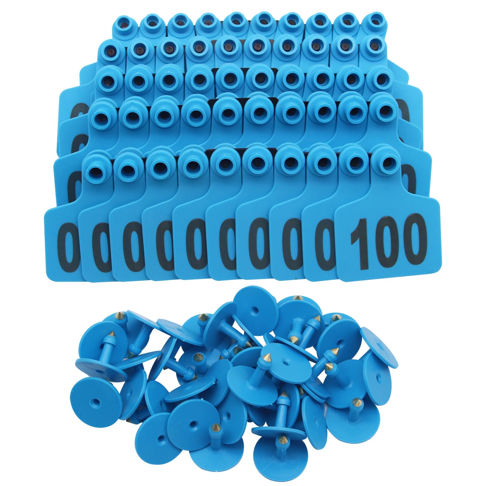 Snapklik.com : Cattle Ear Tags, Large Plastic Livestock Ear Tags For ...