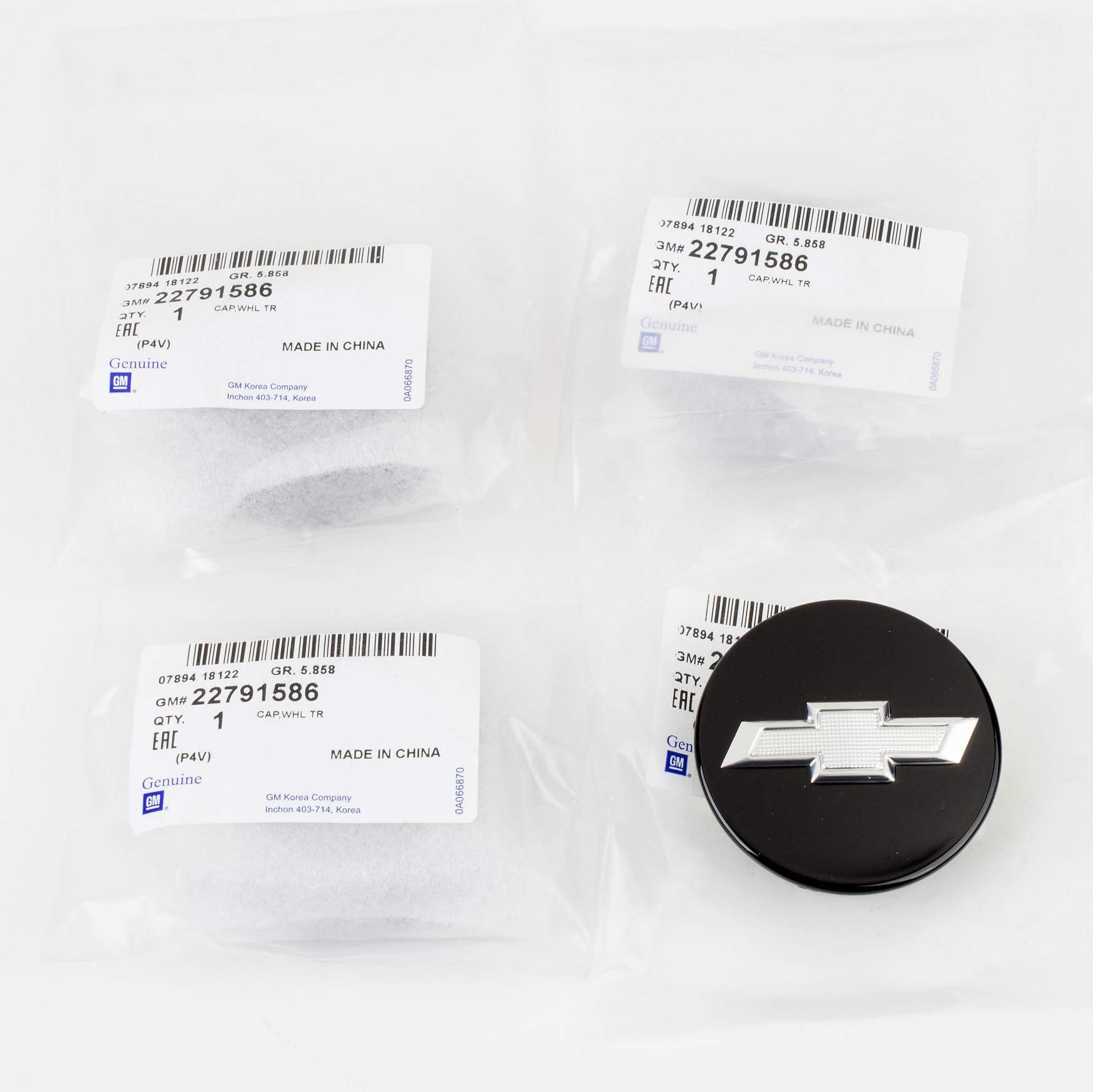 Amazon.com: GMC OEM New Wheel Hub Center Cap Black w/Silver Bowtie Logo ...