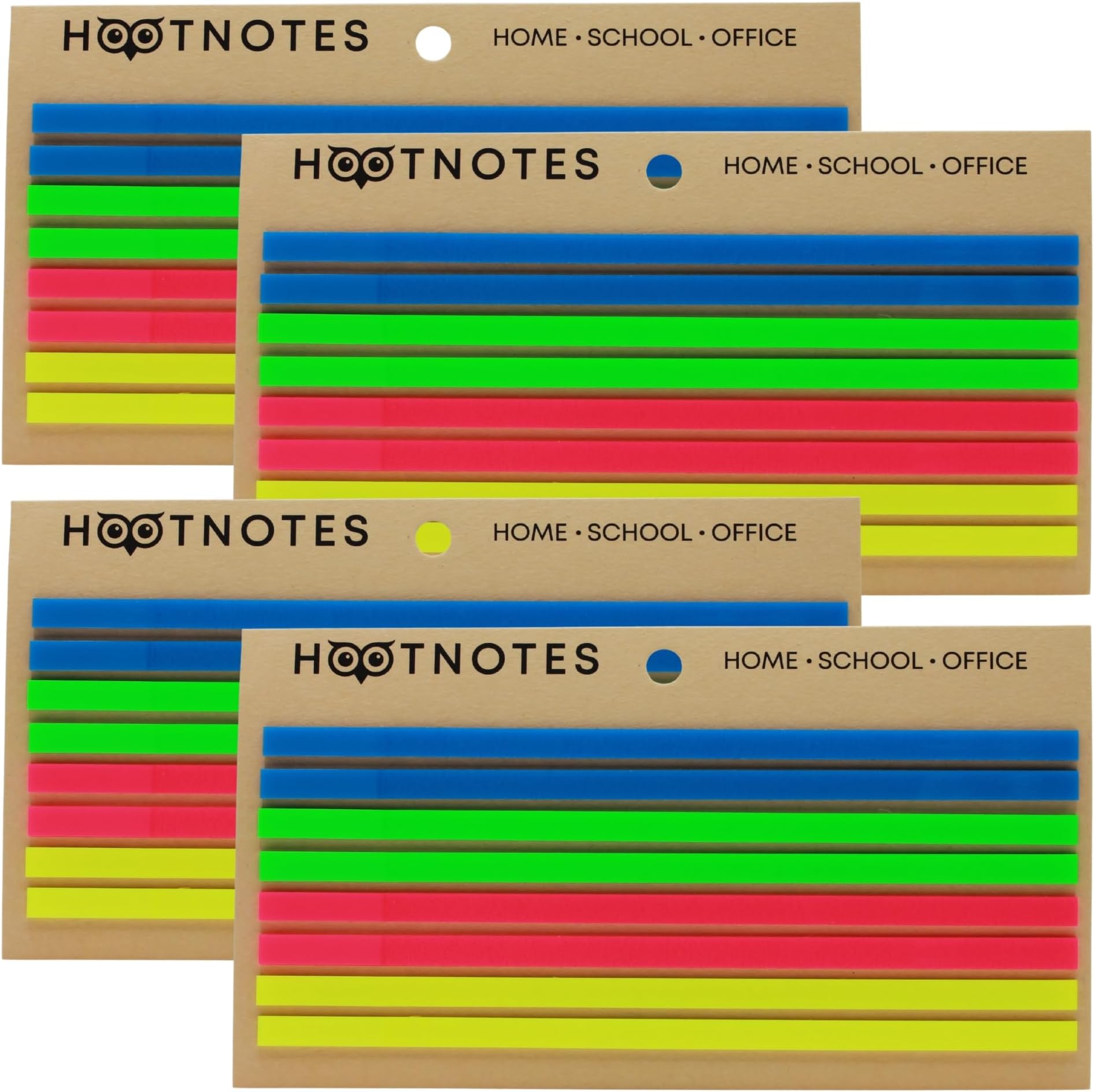 Amazon.com : HOOTNOTES Transparent Highlighter Strips (4-Pack ...