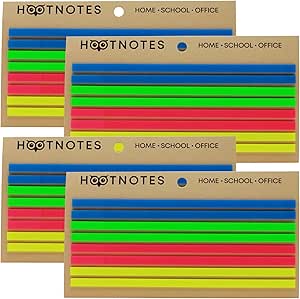 Amazon.com : HOOTNOTES Transparent Highlighter Strips (4-Pack ...