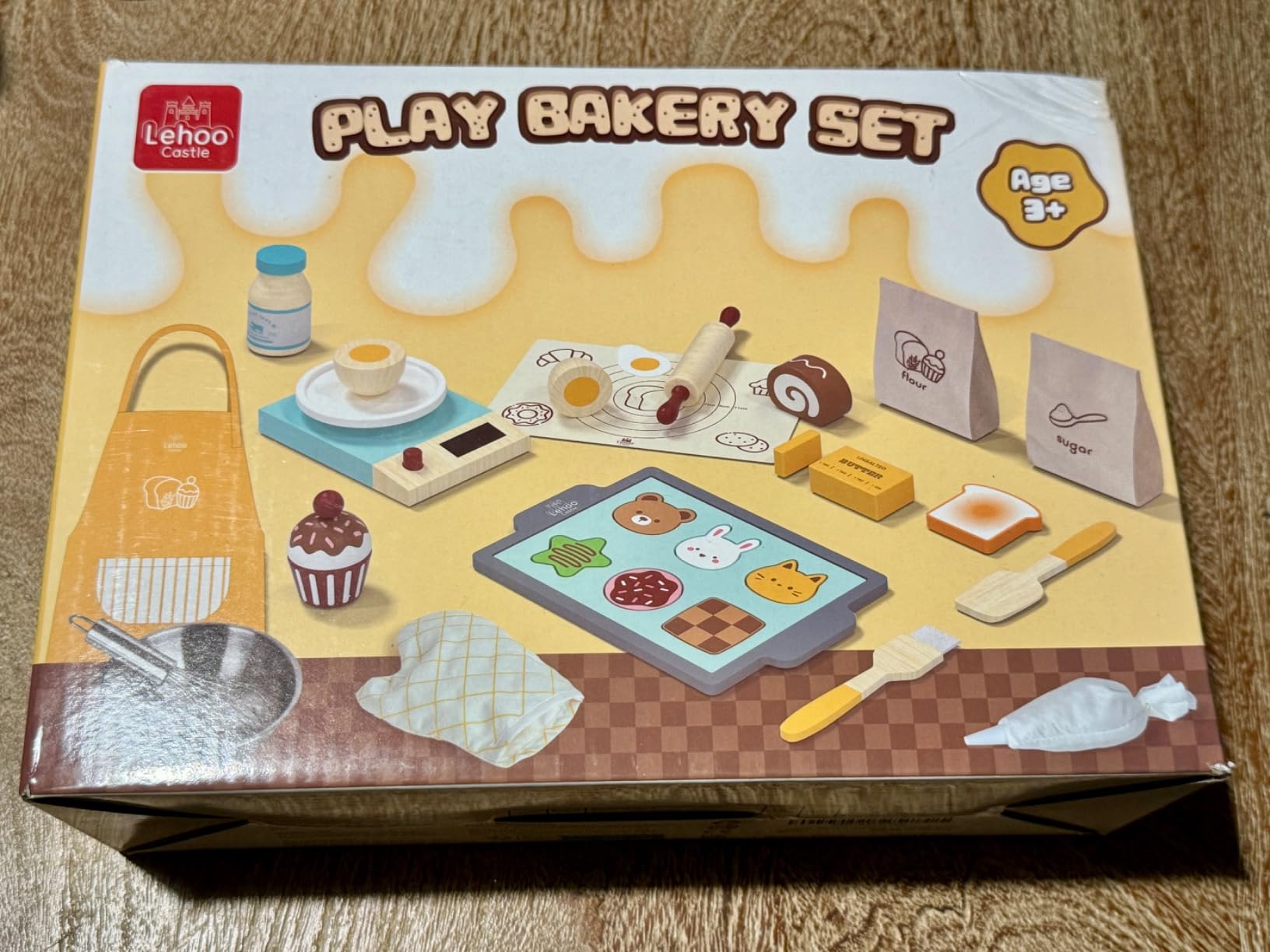 Lehoo Castle Wooden Kitchen Toys, Play Food for Toddlers 3+ Year Old ...