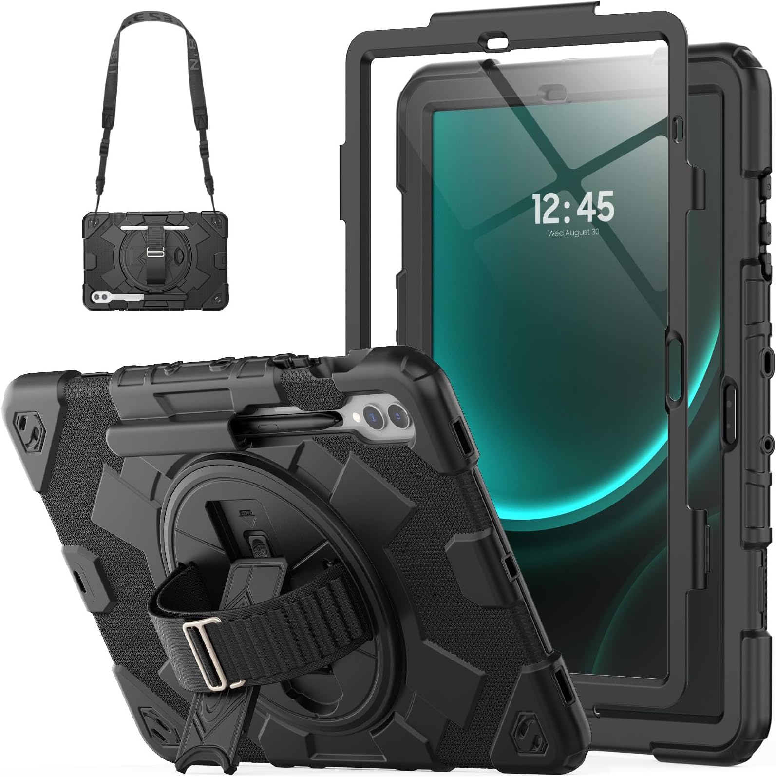 Amazon.com: HXCASEAC Case for Galaxy Tab S9 Fe + Case/Tab S9 Plus Case ...