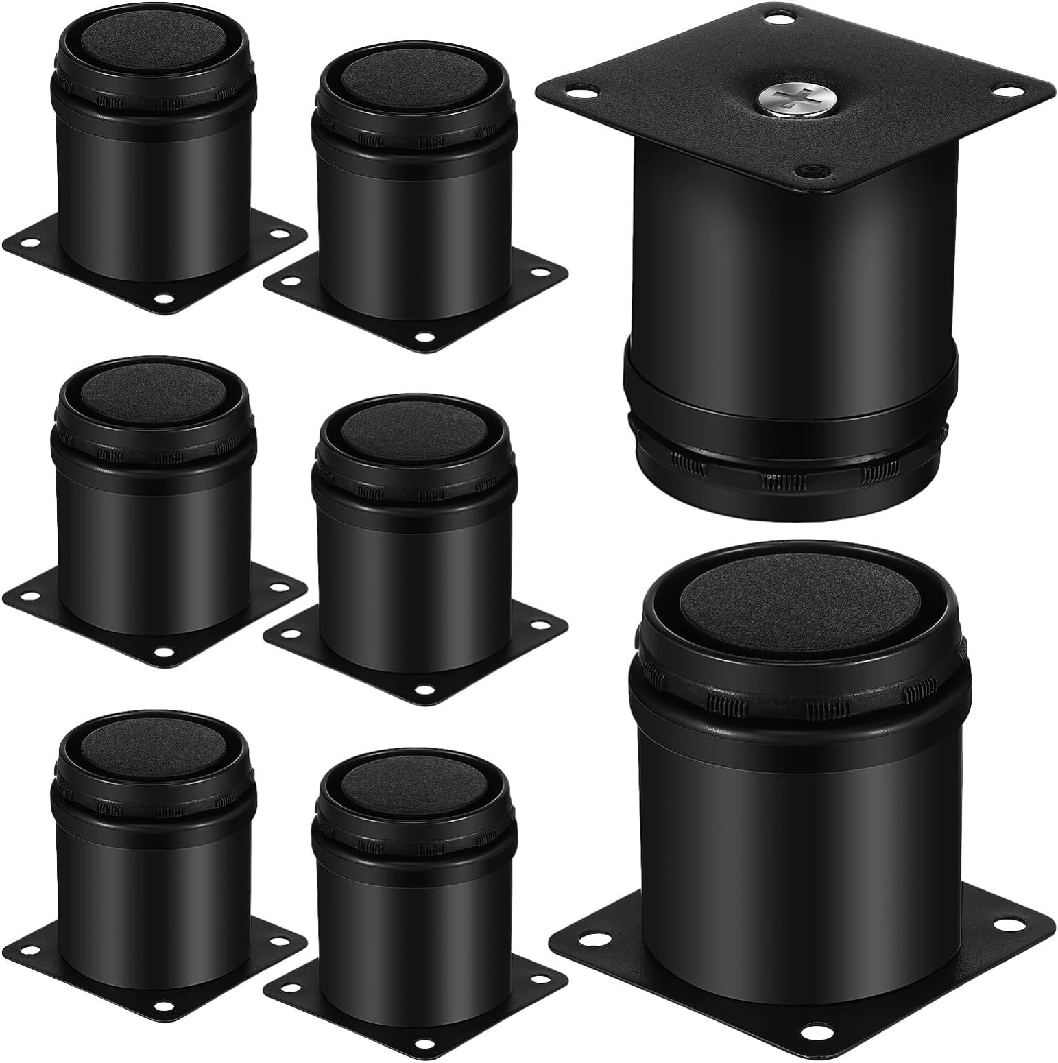 ULTECHNOVO 8 Pack 2 Inch Adjustable Furniture Feet, 0-15mm Adjustable ...
