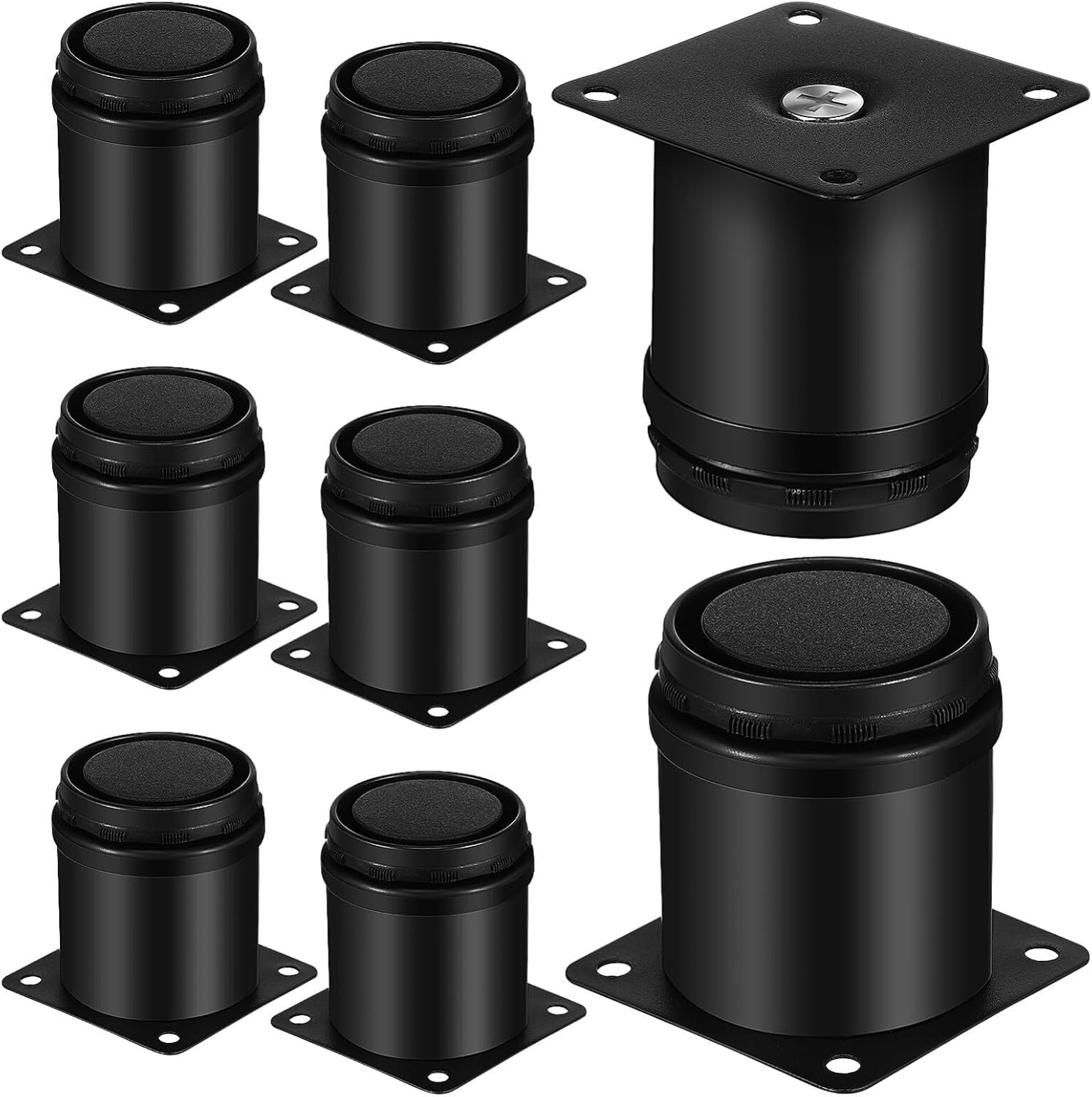 ULTECHNOVO 8 Pack 2 Inch Adjustable Furniture Feet, 0-15mm Adjustable ...