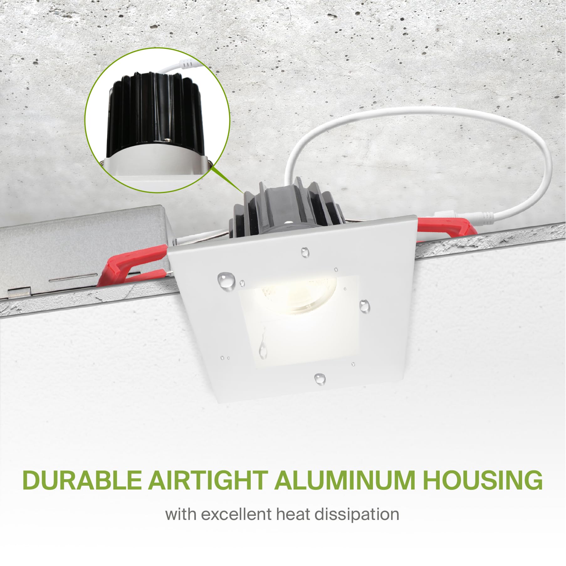 Snapklik.com : ASD 2 Inch Recessed LED Lighting, 8W 120V Downlight, 5 ...
