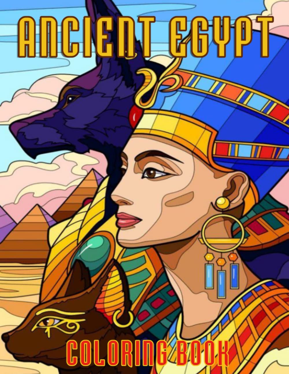 Buy Ancient Egypt Coloring Book for Adults: 30 Featuring Ancient ...