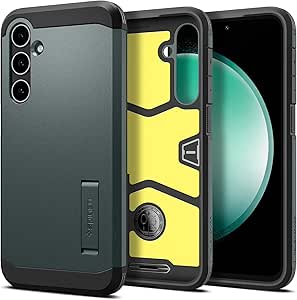 Amazon.com: Spigen Tough Armor Designed for Galaxy S23 FE Case (2023) - Abyss Green : Cell ...